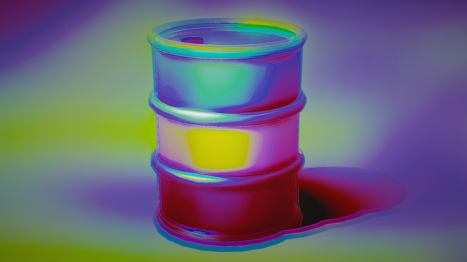 Trippy Barrel - 3D model by TAFE_Josh [192ddb6] - Sketchfab