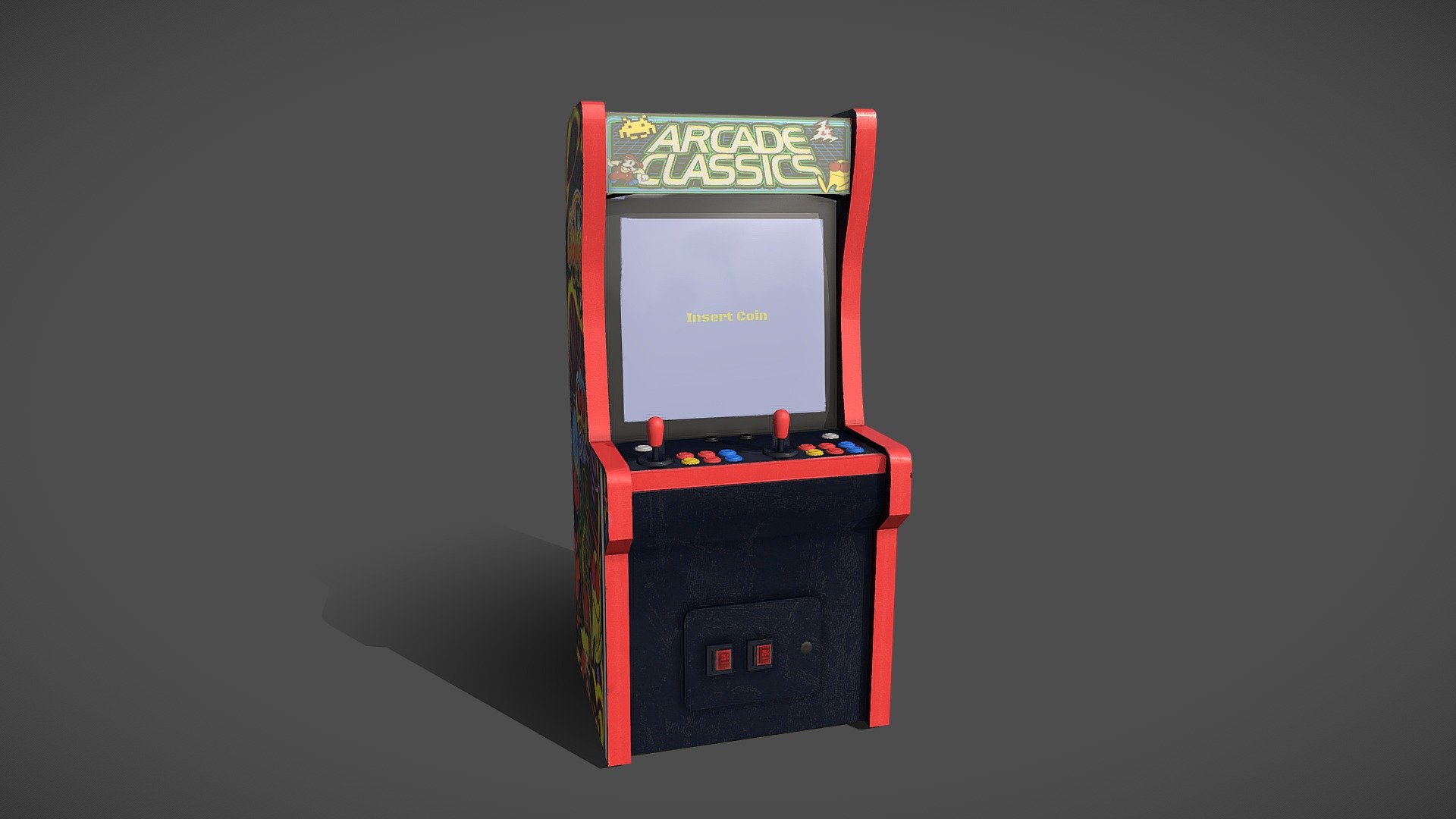 Arcade_Machine - Download Free 3D model by Matthew Theobald ...