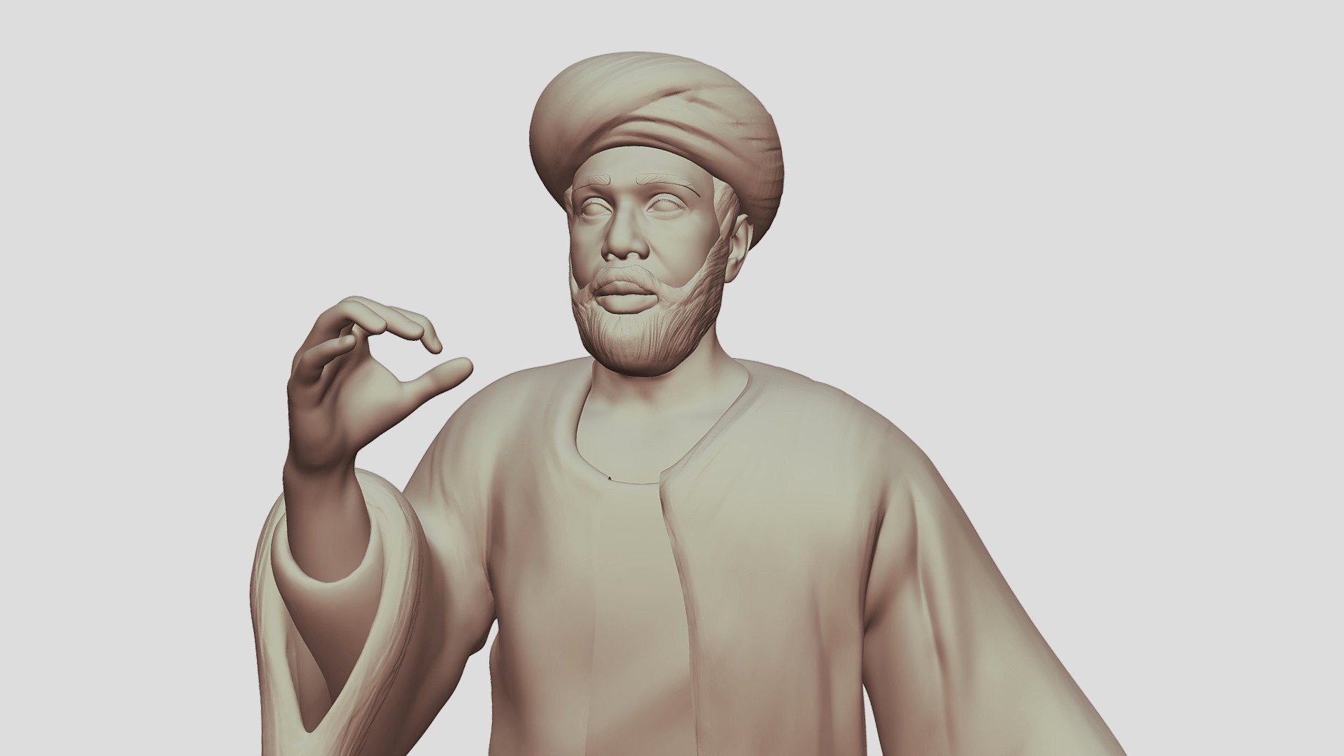 Sculpt Man Arabic History old A3 - Download Free 3D model by Hussein Al ...