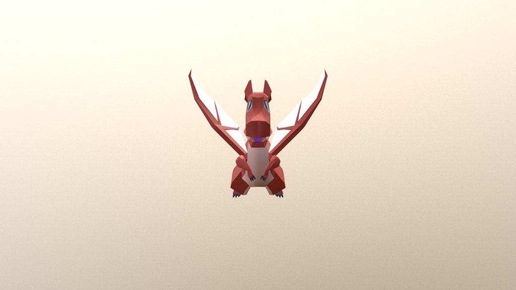 Dragon low-poly. drake low-poly - 3D model by IsraLuque [1932428 ...