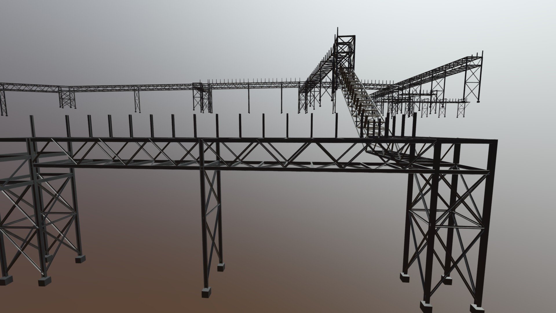 Pipe Rack - 3D model by prmprojetos [19356a2] - Sketchfab