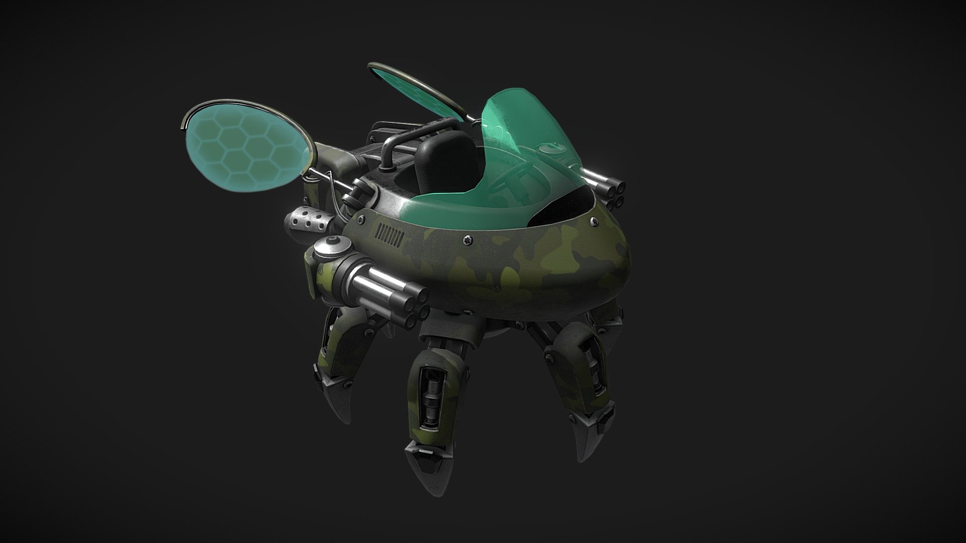 Hexopod - 3D model by Kevin.Popescu [1935e68] - Sketchfab