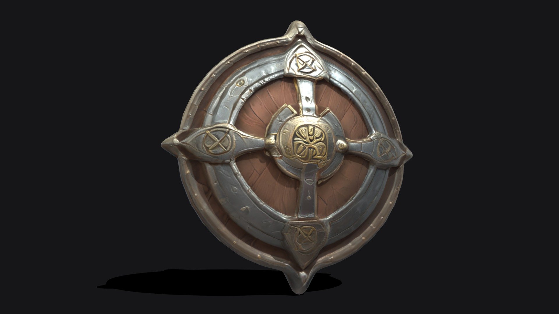 Medieval shield with Celtic motifs - 3D model by GetDeadEntertainment ...