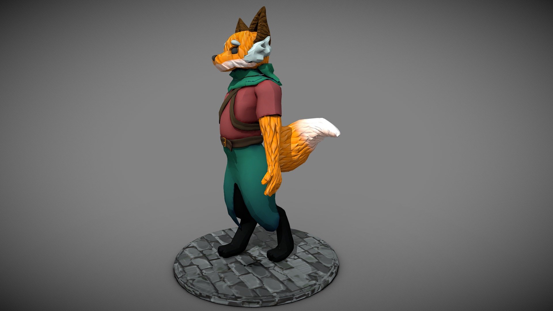 Caspian - 3D Fox Game Model - 3D model by 3D_Holly [193d1e0] - Sketchfab