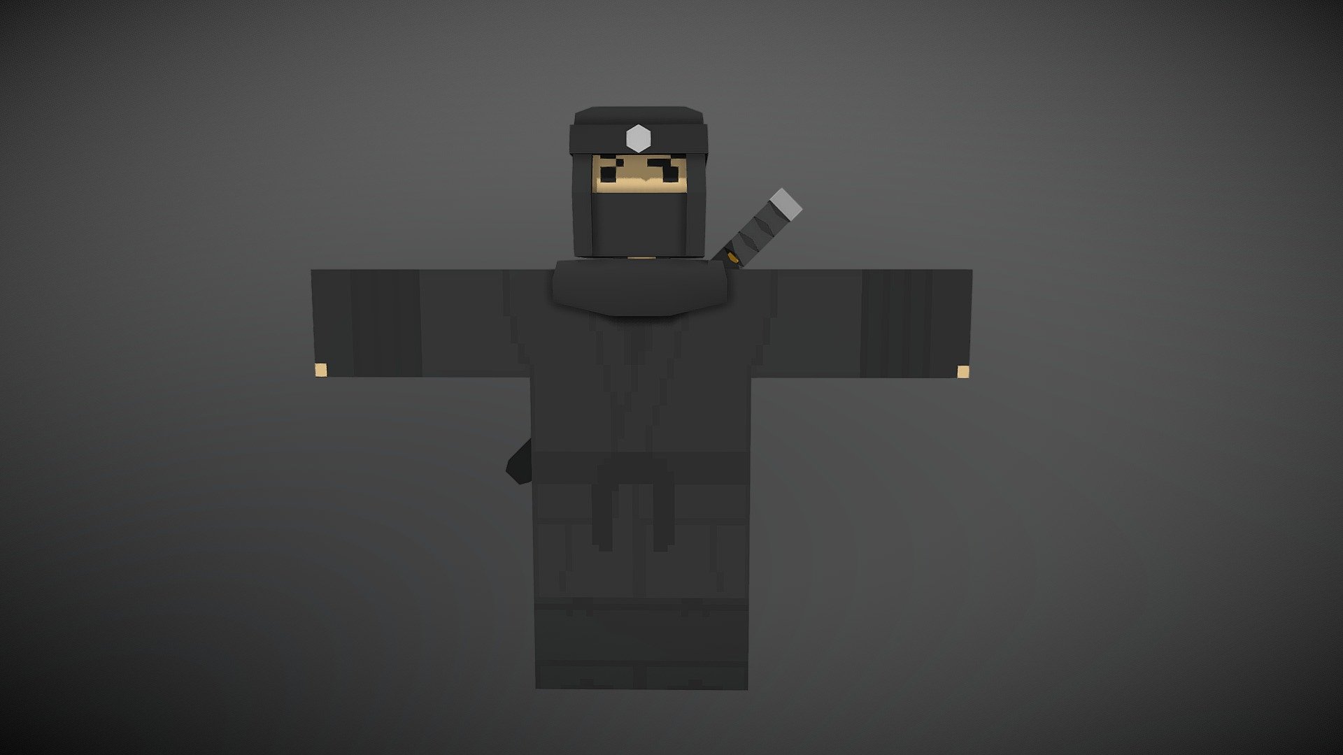 'Unturned' Halloween 2018 Ninja - 3D model by Volsuin [193d3bf] - Sketchfab