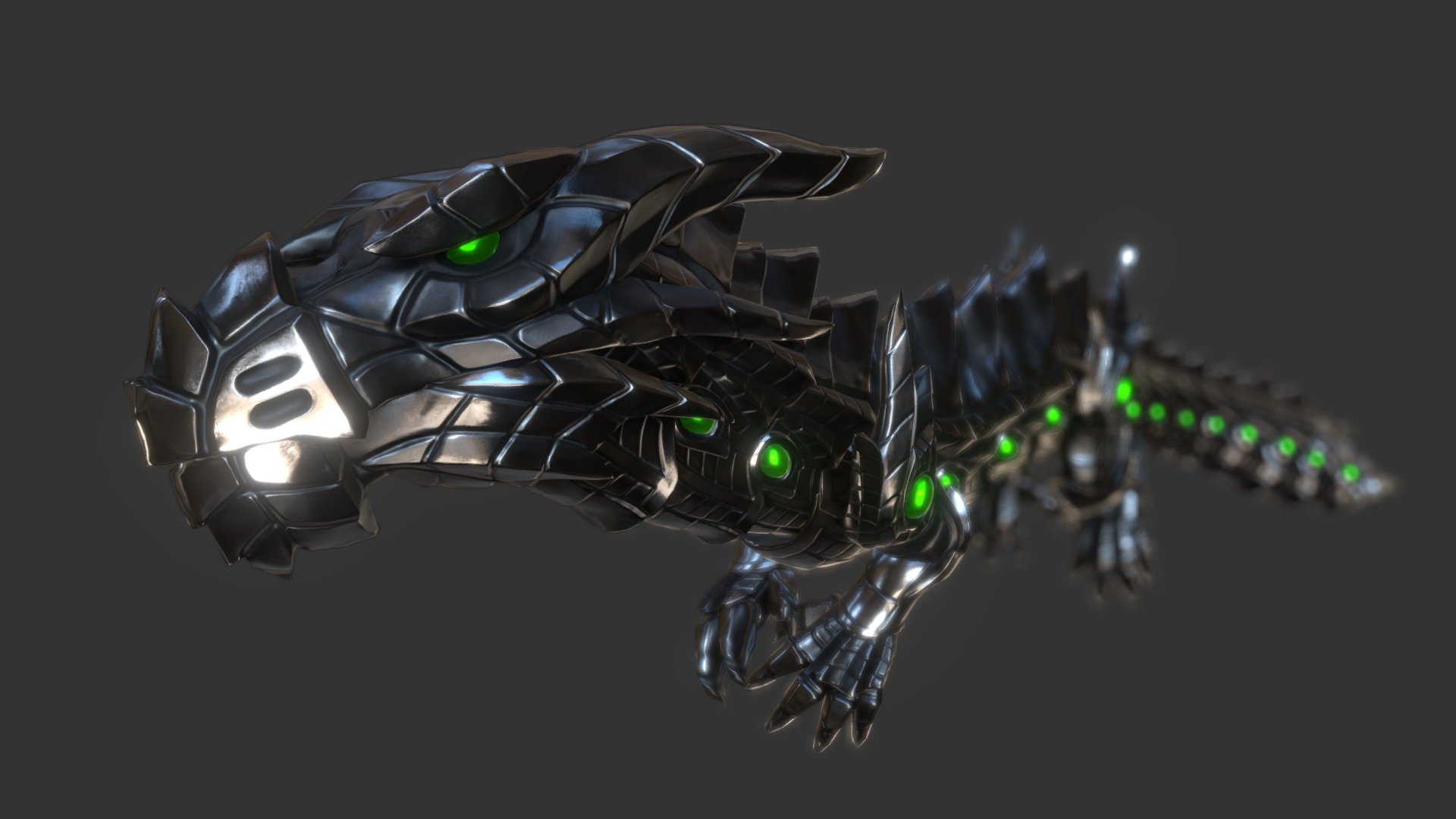 Mecha Dragon - 3D model by 3lbgames [193e35e] - Sketchfab
