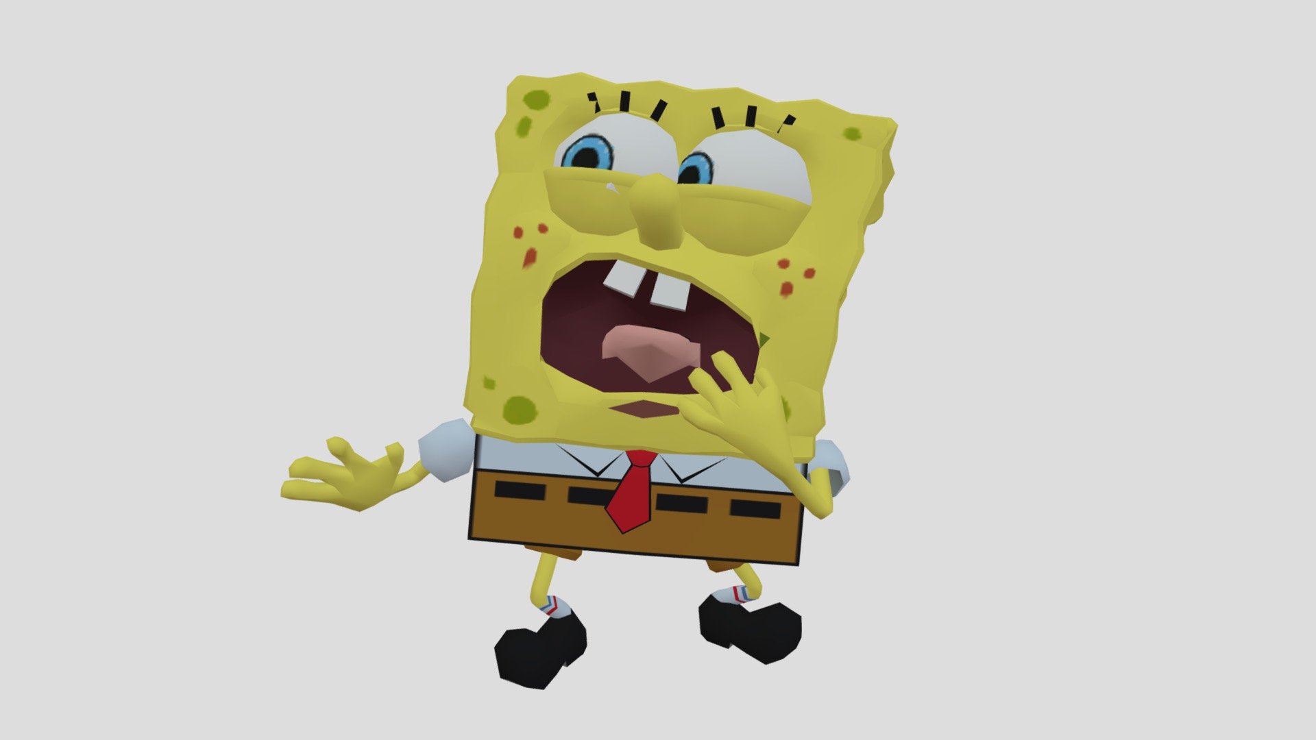 TSSM - SpongeBob Scared Animation 01 - Download Free 3D model by SMF ...