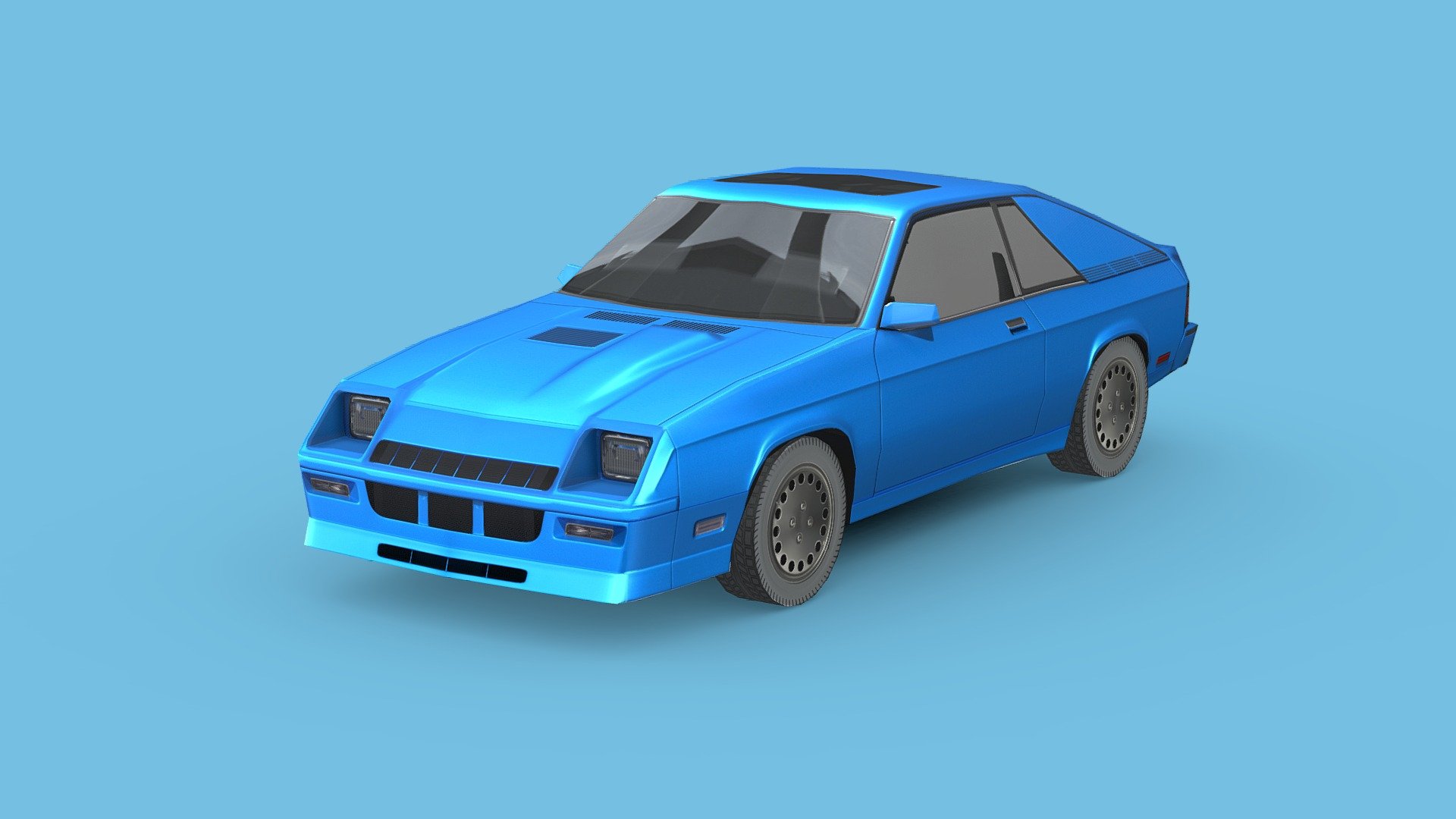 Dodge Charger L-body 1987 - 3D model by slowpoly [193eb5a] - Sketchfab