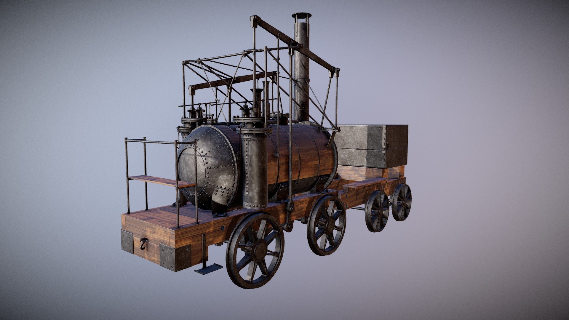 Icons Of Invention - Puffing Billy Locomotive - 3D model by Vida ...