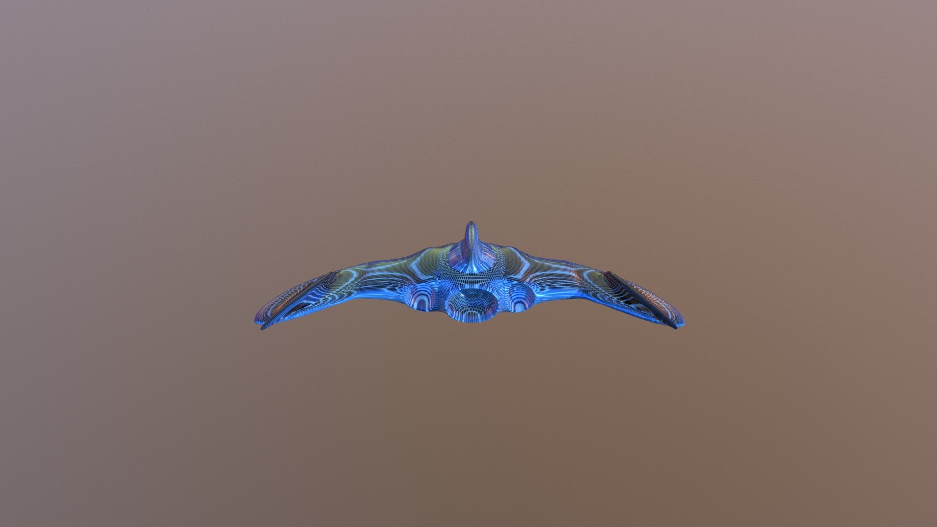 Blue smooth spaceship - 3D model by Gemma Nesvik (@gnesvik) [1942b4d ...