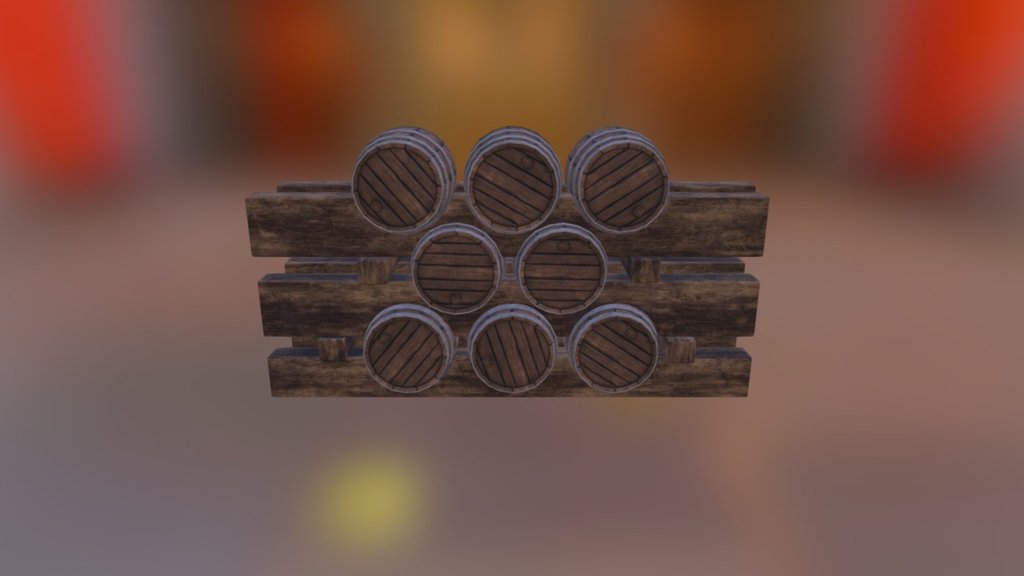 Witcher 3 Game Scene: Barrel Rack - 3D model by Teroniz [1943729 ...