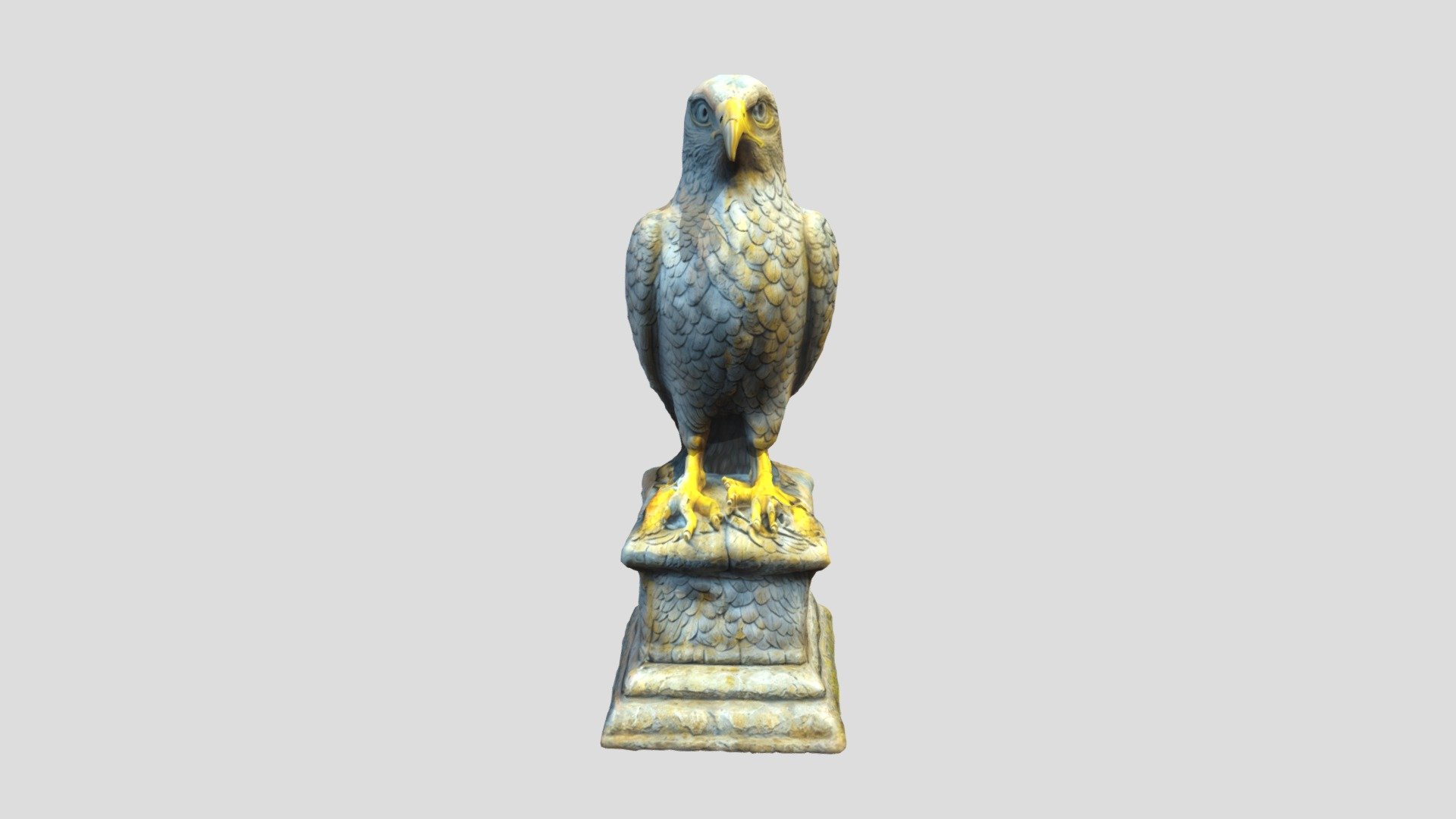 Medieval Stone Statue Hawk - Buy Royalty Free 3D model by ...