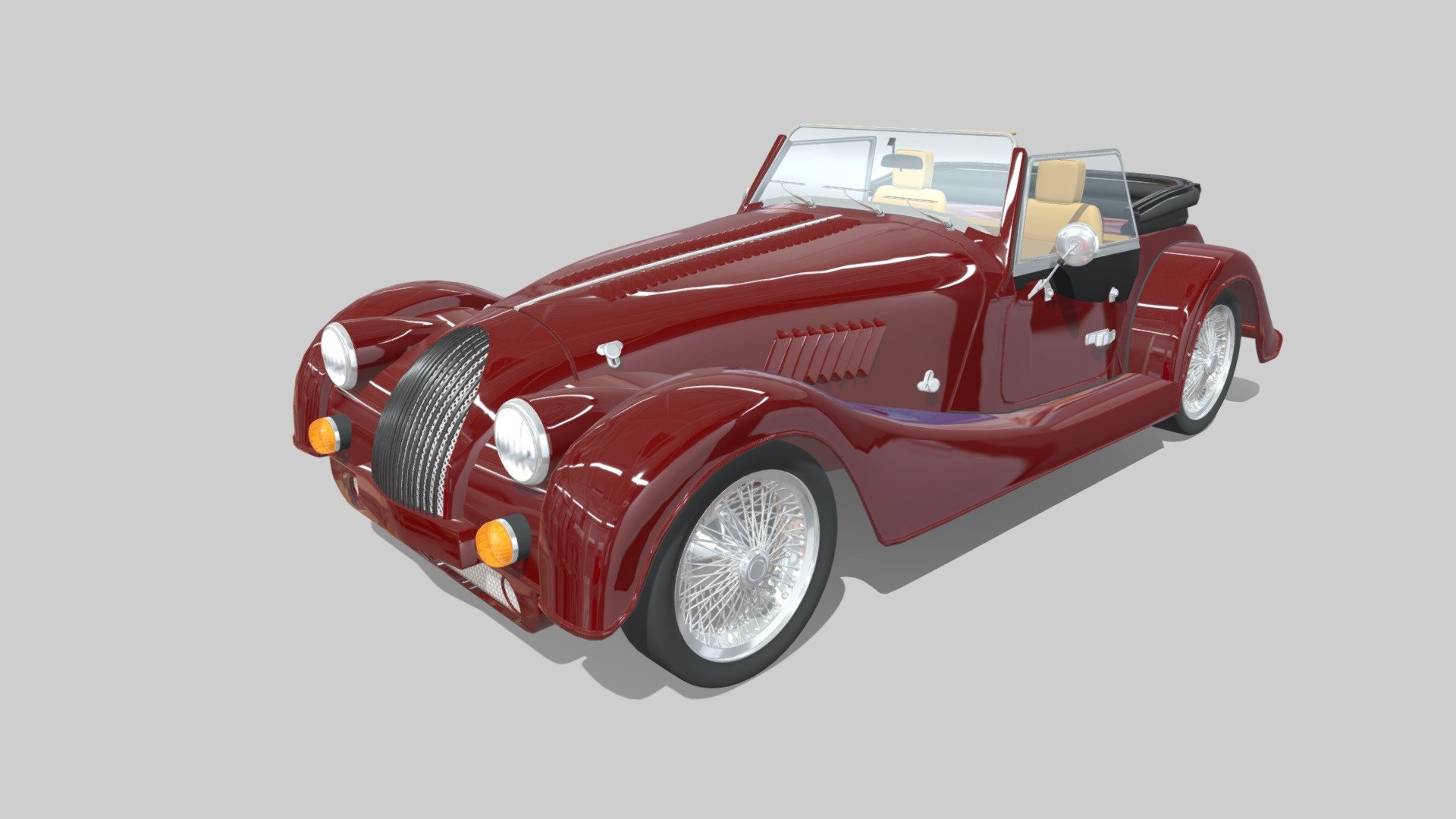 Modern vintage car - Buy Royalty Free 3D model by Antonio Rossini ...