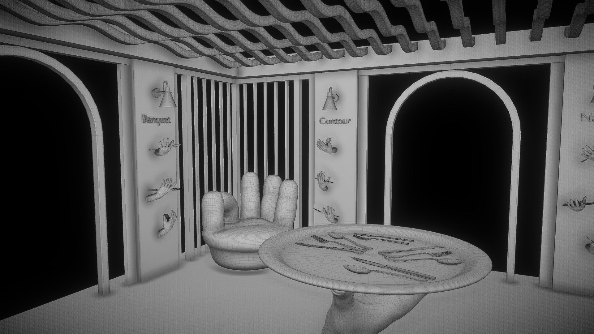 Stand_Hand - 3D model by vanessabrassiene [1945d60] - Sketchfab