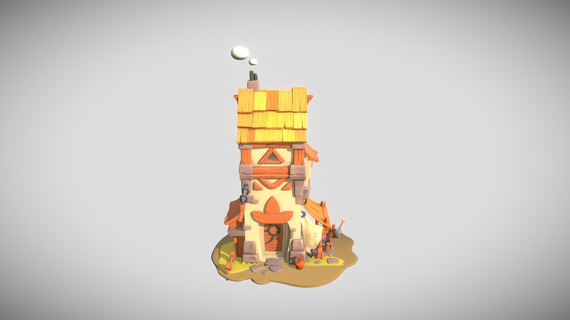 Shack Finished - 3D model by ChanChunHao [1946b47] - Sketchfab