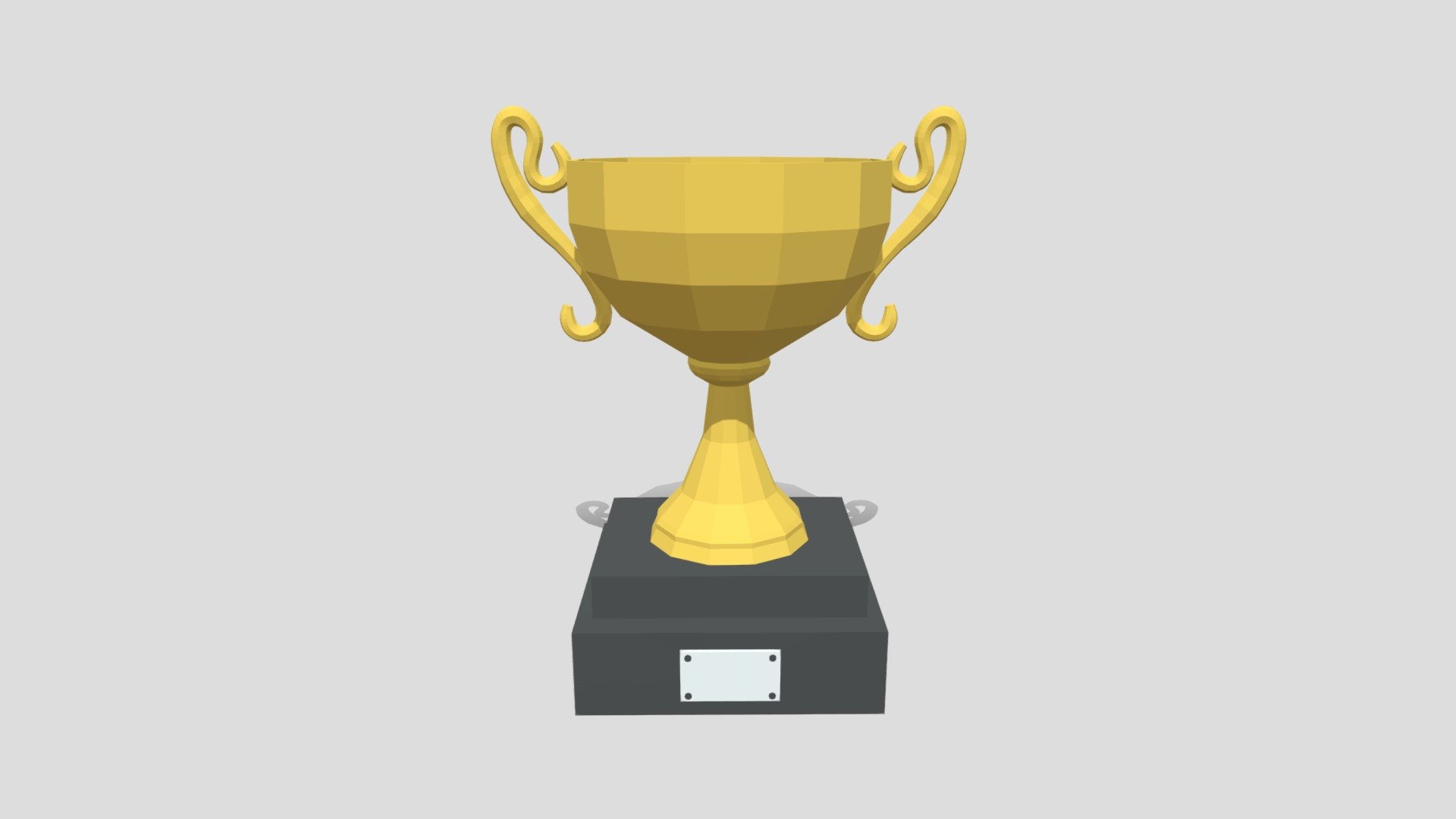 Low Poly Cartoon Trophy - Buy Royalty Free 3D model by chroma3d ...
