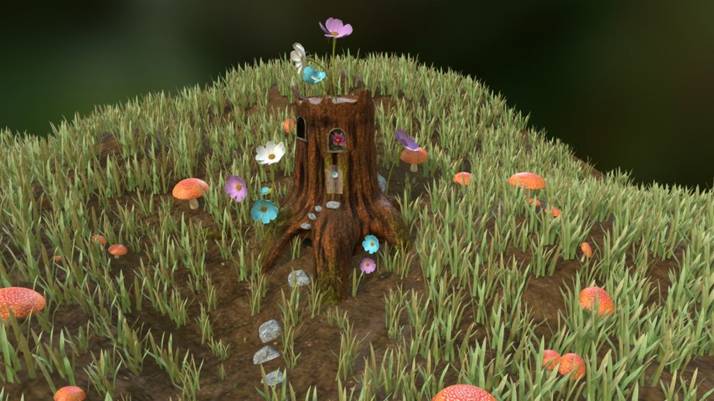 Fairy House - 3D model by kwagner [1948118] - Sketchfab