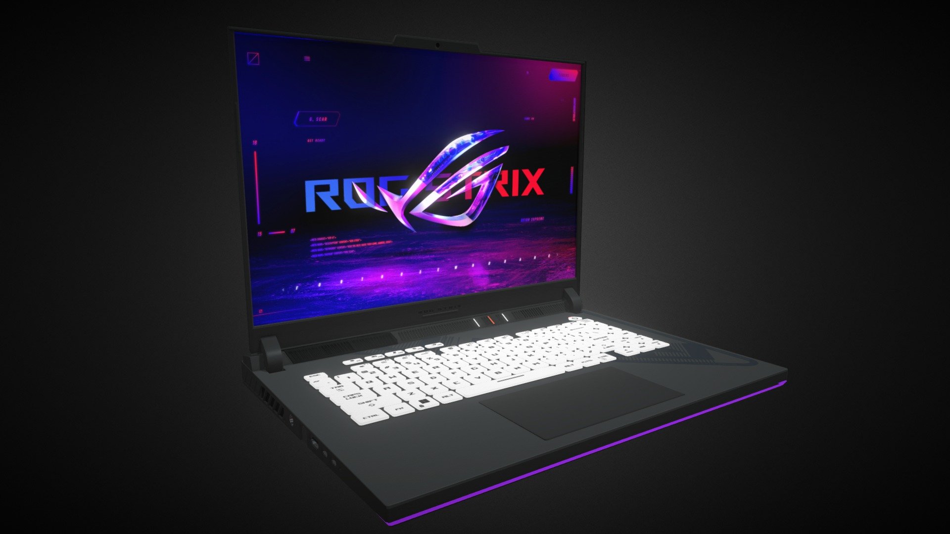 laptop Asus 2024 (RGB Lights) - Buy Royalty Free 3D model by Team ...
