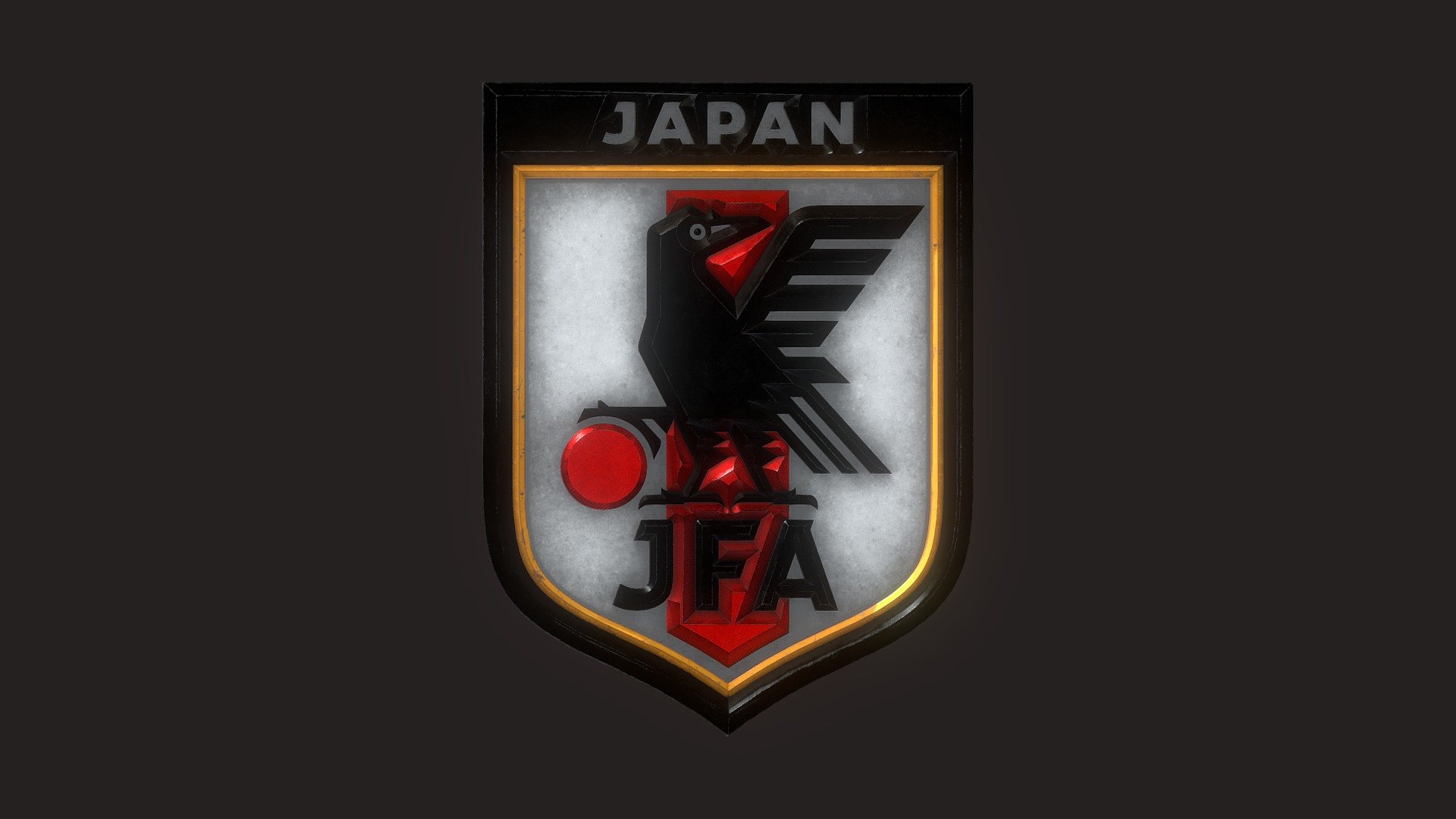 Japan national team – 3D badge - Buy Royalty Free 3D model by cpineda3d ...