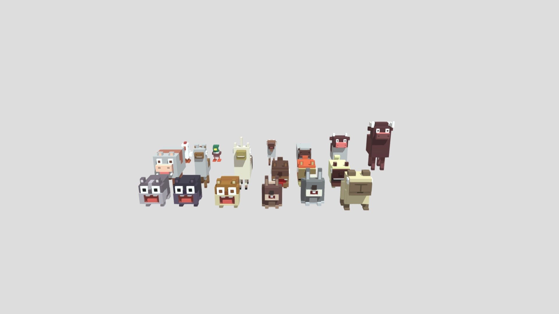 Crossy Road - 3D model by victor.hernandez7403 [194c3f4] - Sketchfab