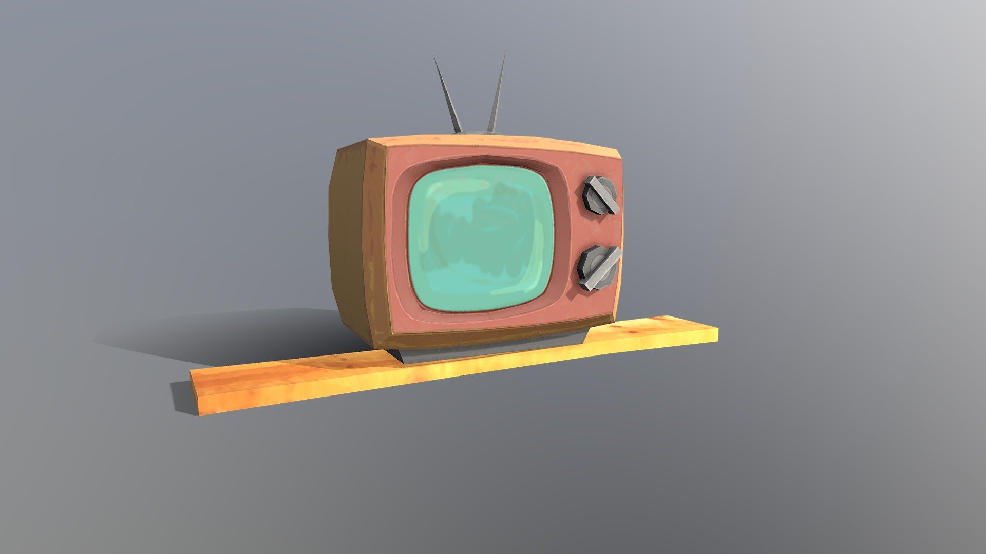 Cartoon TV - 3D model by shtran [194d975] - Sketchfab