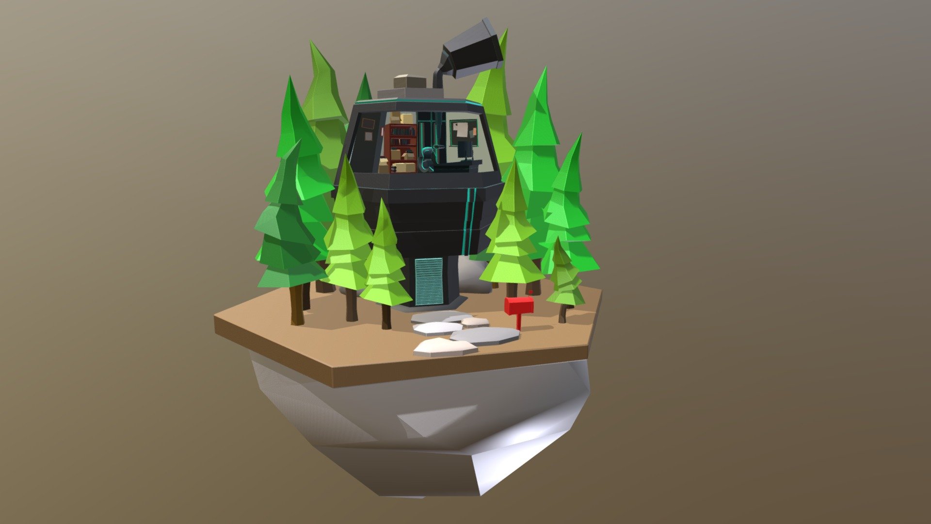 Little House in the Forest - 3D model by k2885600 [194e534] - Sketchfab
