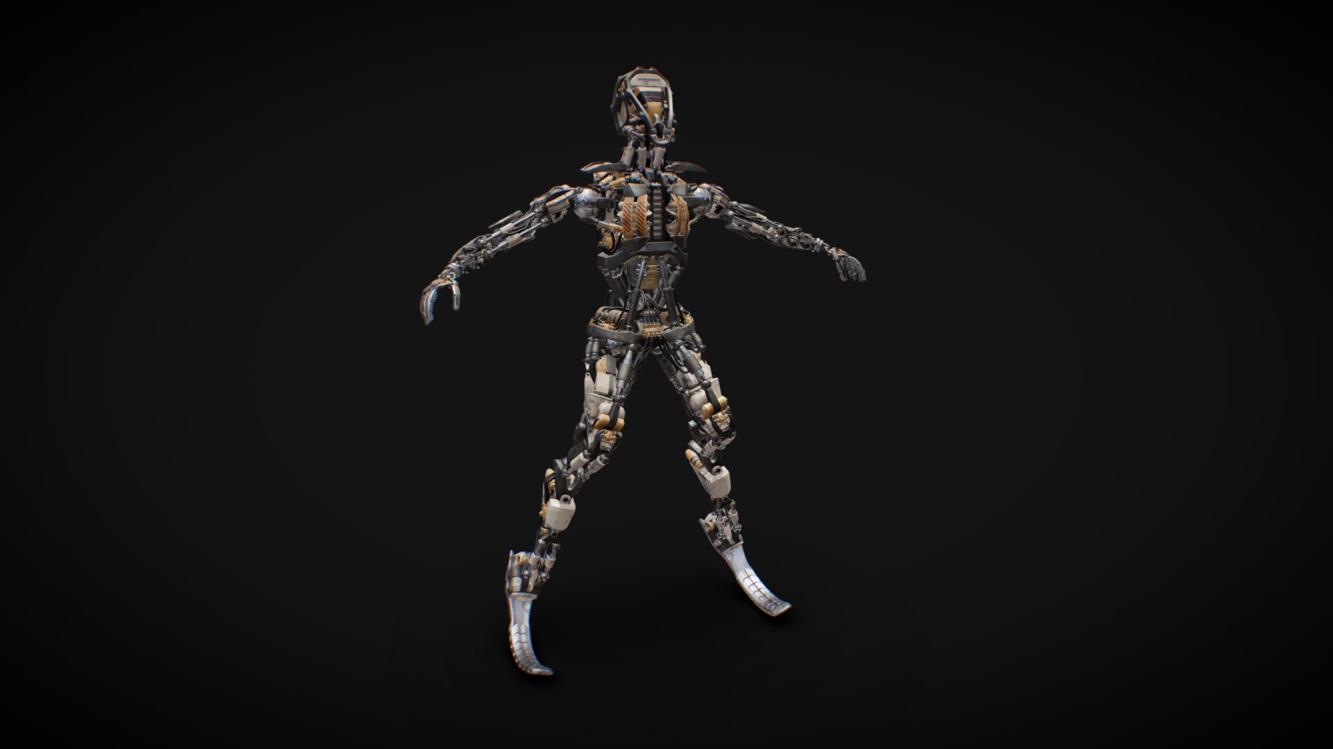 Robot GHOST MD B-23 (without armor) - 3D model by Drevun [194f458 ...