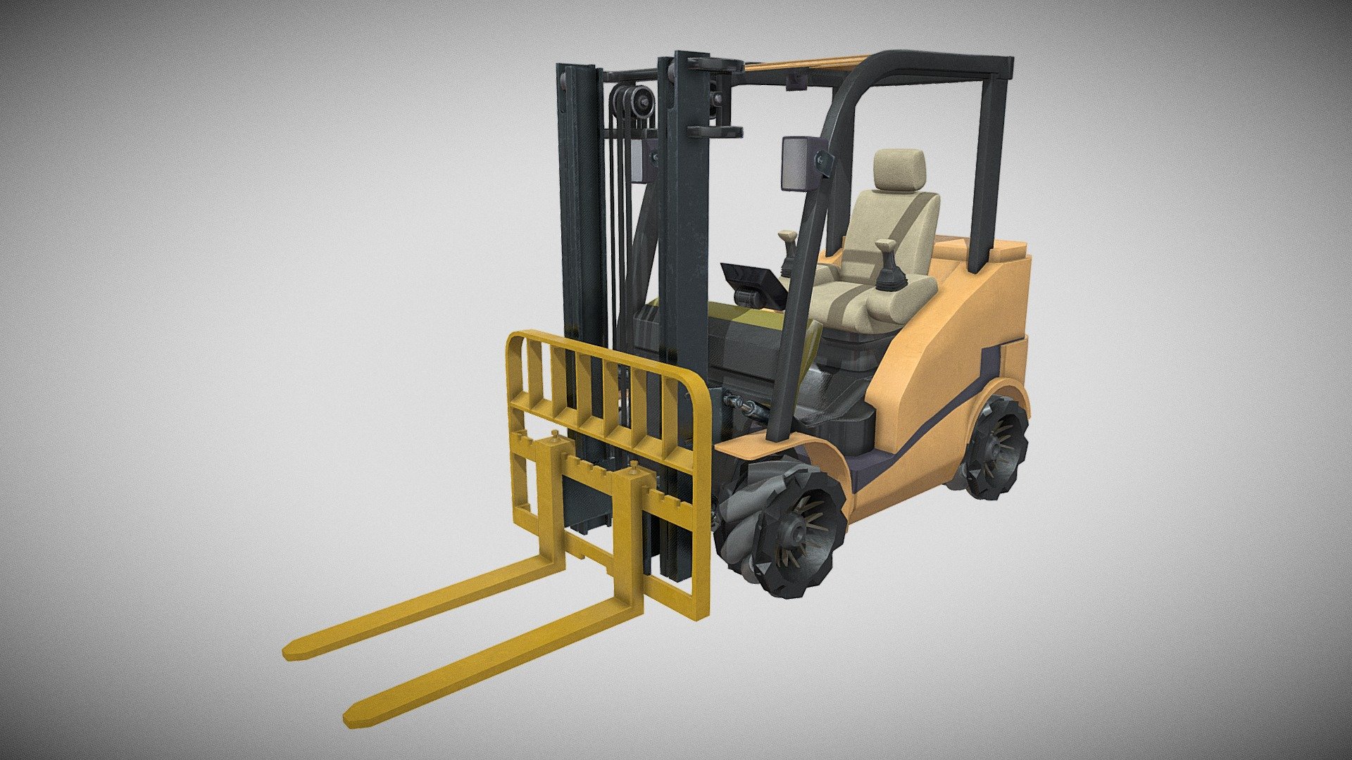 Forklift - 3D model by Yolo (@yolo_7) [194fa5d] - Sketchfab