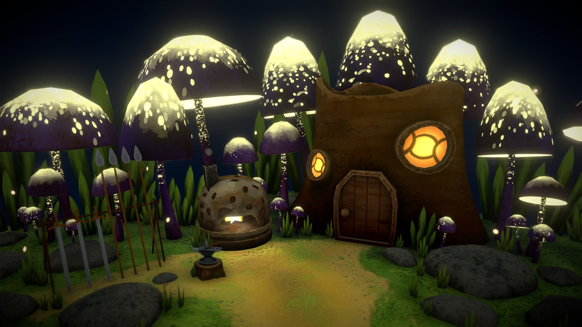 Small Blacksmith House - 3D model by Klamerka_Art (@Klamerka_) [1952ab3 ...