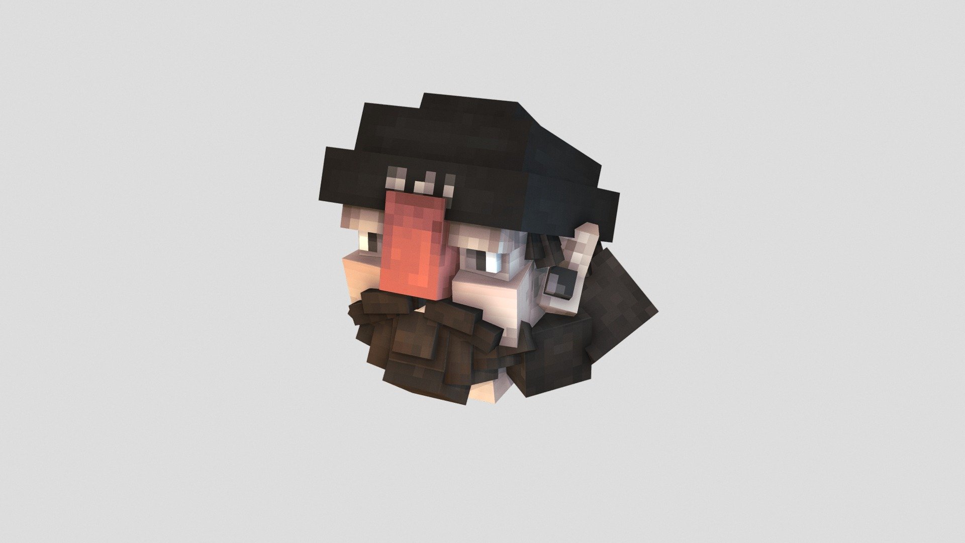 Voxel Head - 3D model by 16bitmap [19543c1] - Sketchfab