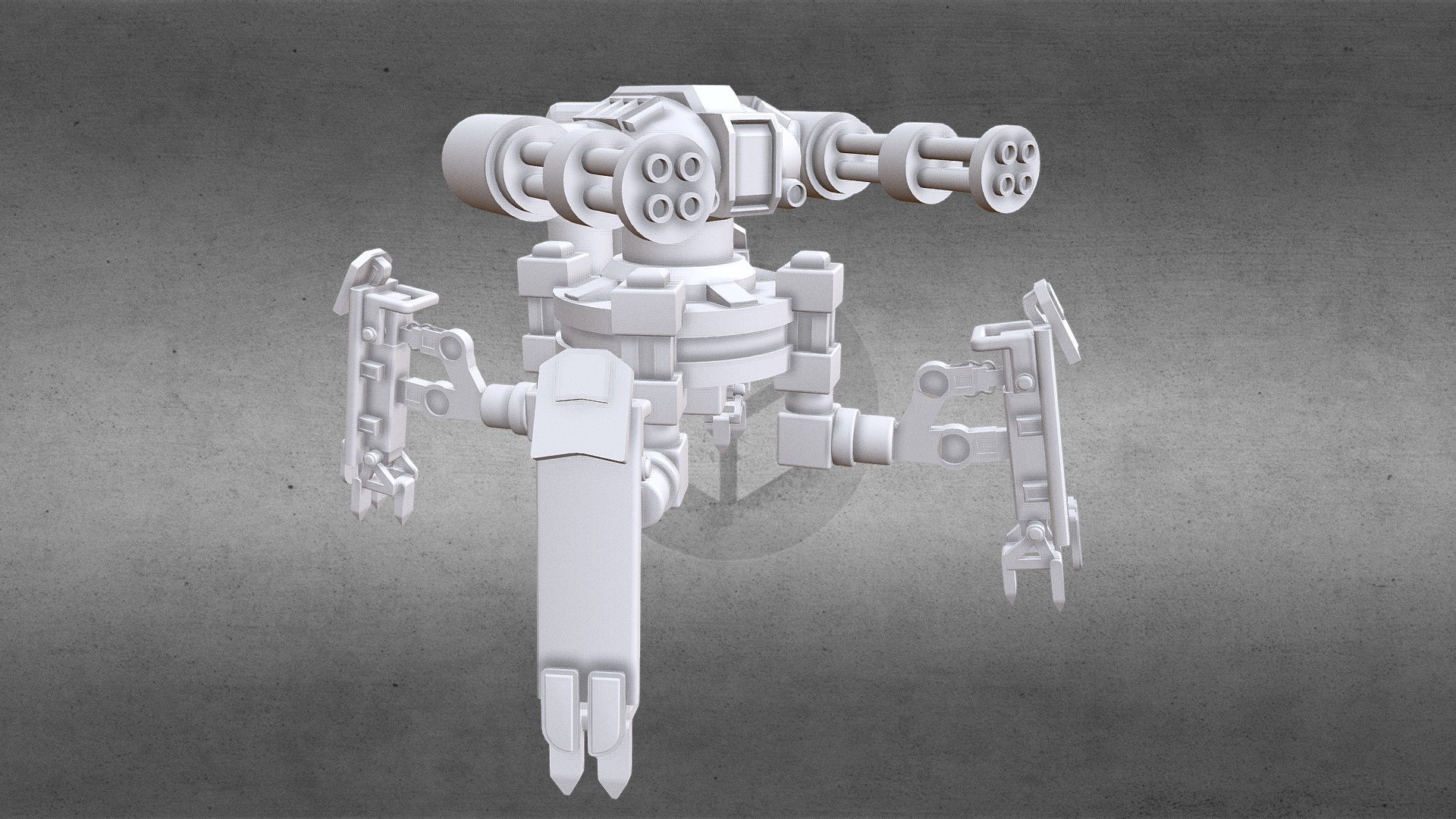 Enemy-robot - 3D model by Kostricka [1954d13] - Sketchfab