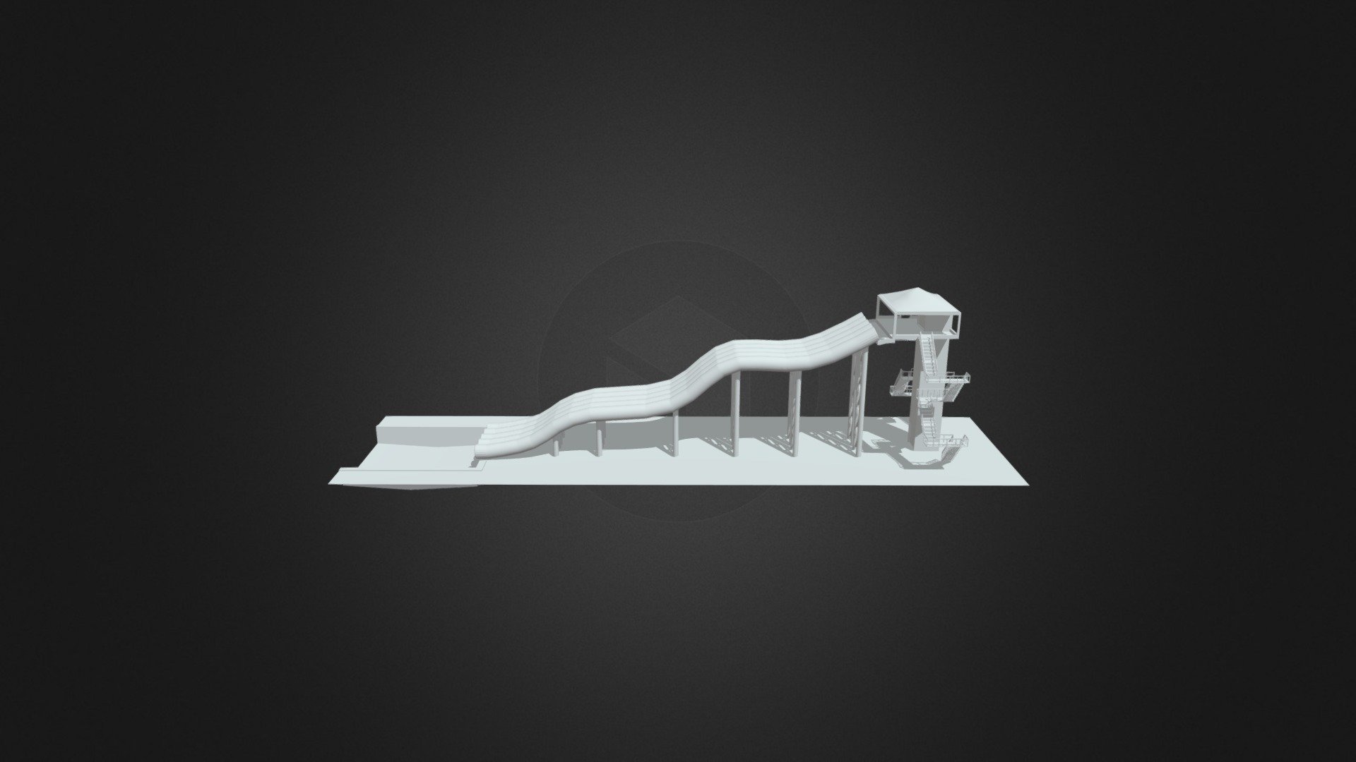 Waterslide - 3D model by Kreckler (@Kreck) [1956cf2] - Sketchfab