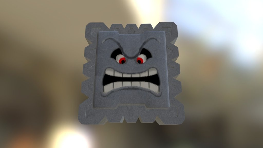 Thwomp - 3D model by Rafa Rdz (@rafardz) [195a902] - Sketchfab