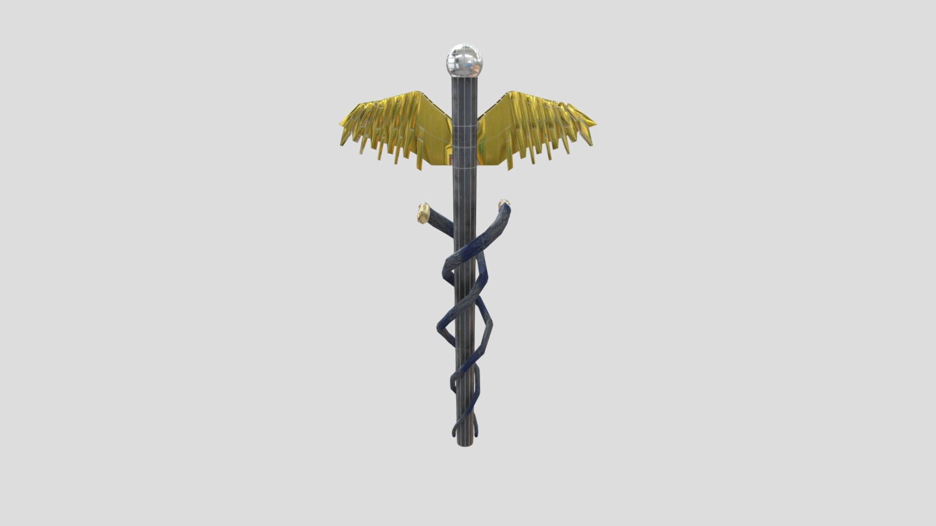 Caduceus - 3D model by gandls [195ab0e] - Sketchfab