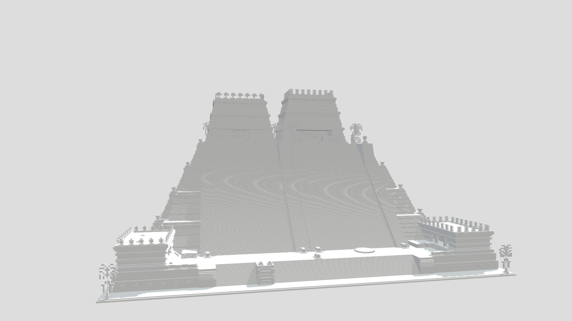 Main Temple (Tenochtitlan City) - Download Free 3D model by ...