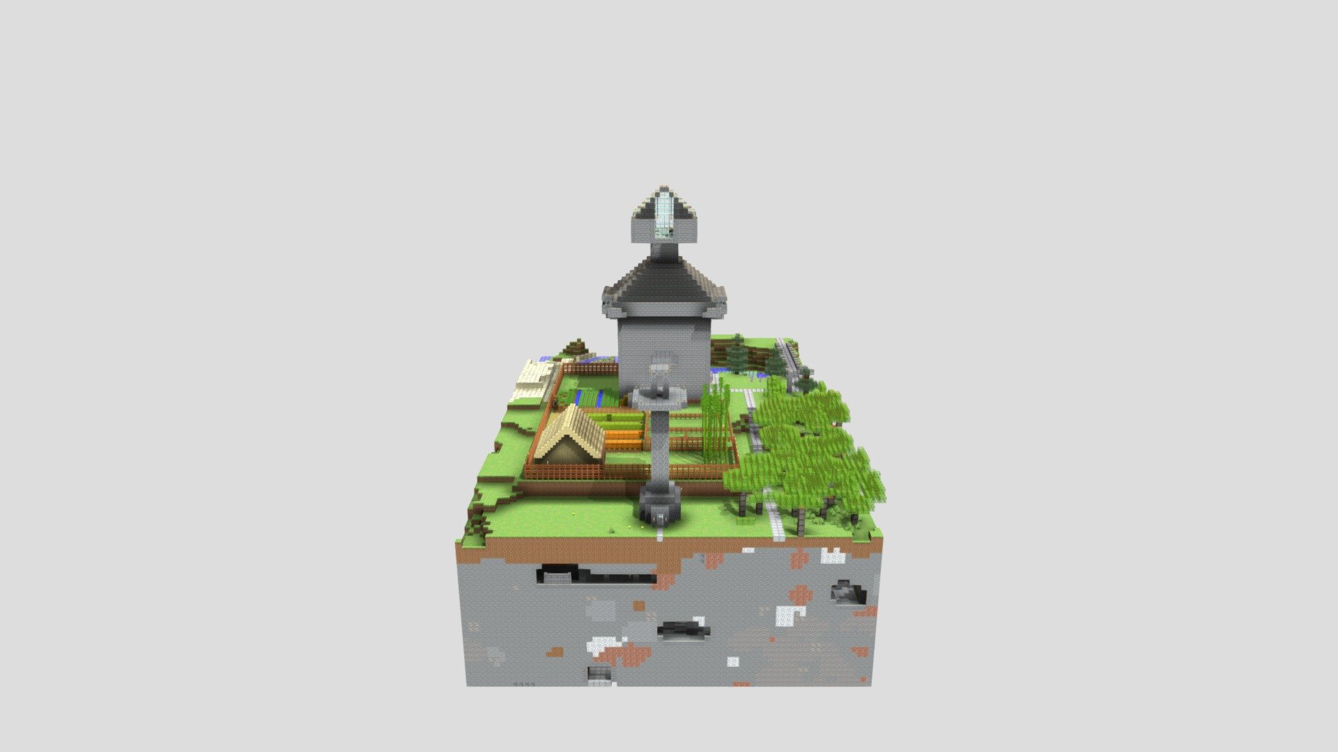 Minecraft BP Tower - Download Free 3D model by Decay24 [1961415 ...