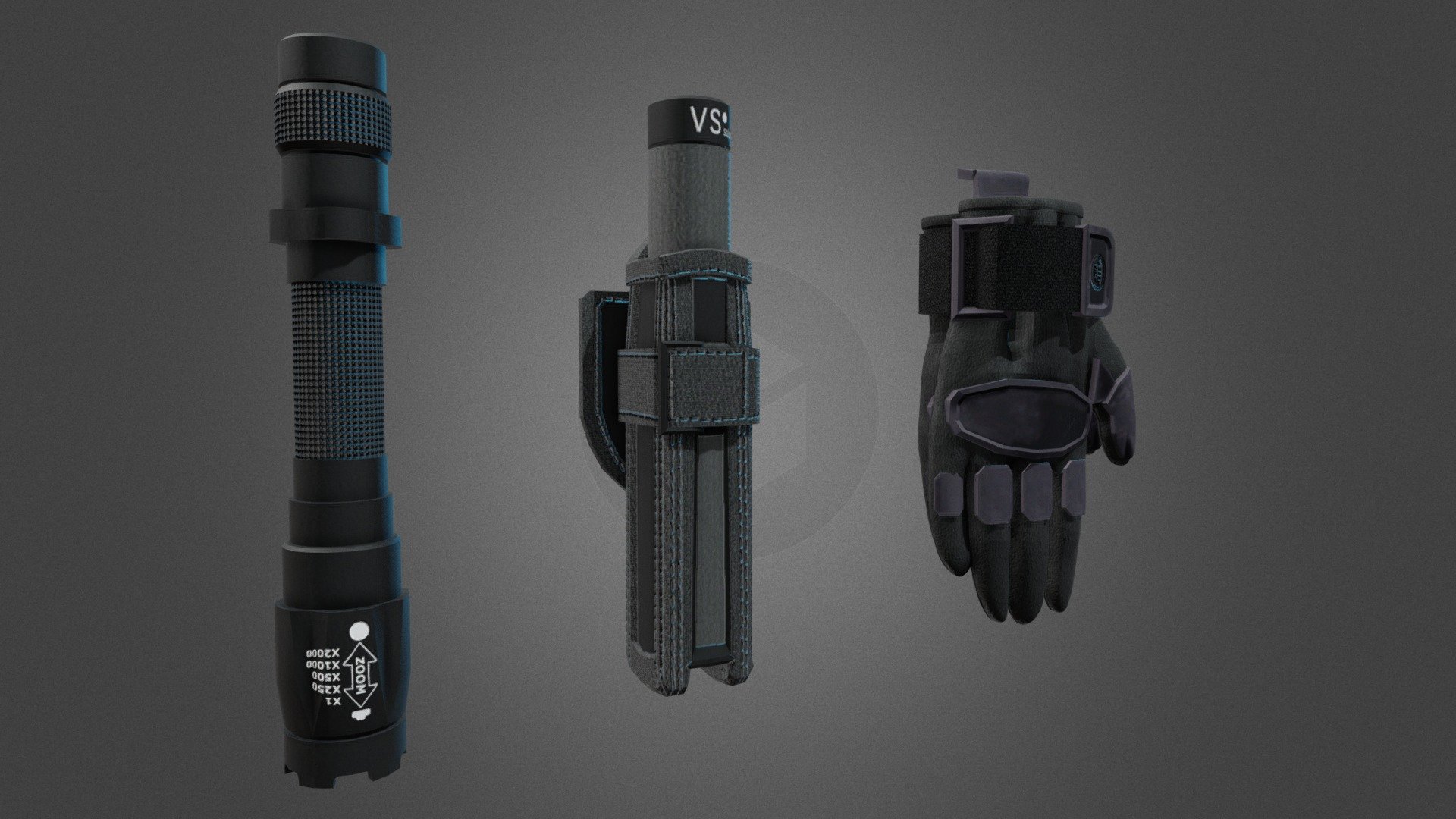 Police Equipment - 3D model by iolanda-a [1965191] - Sketchfab