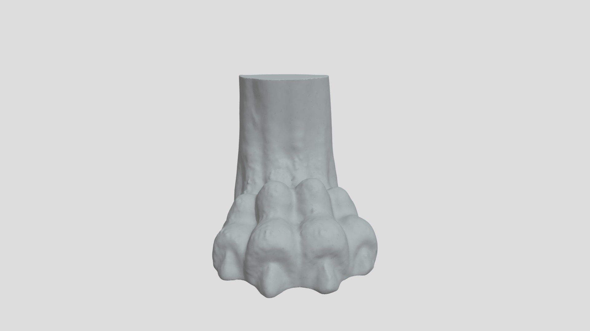 Scan 05 Lion Foot Detail - printable - Download Free 3D model by Chapel ...