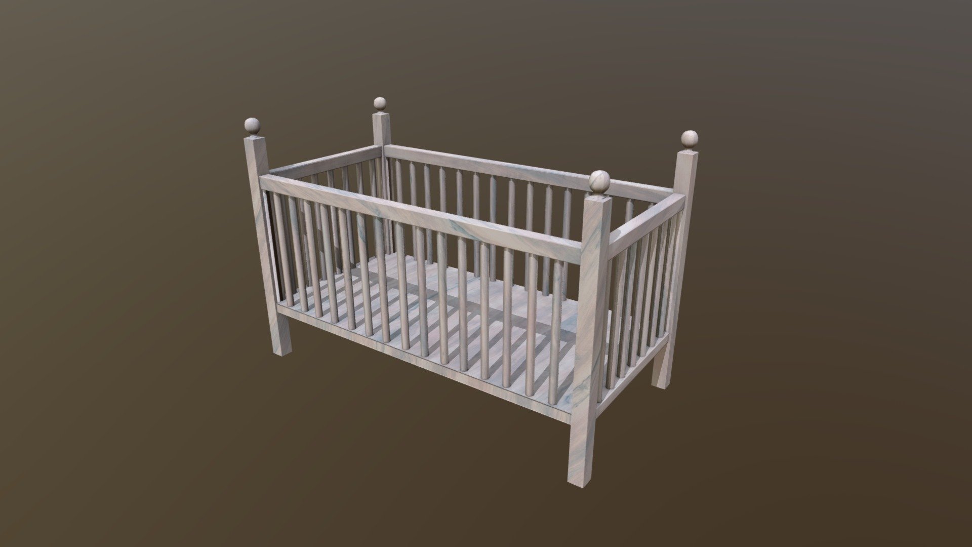 Crib - 3D model by Gry Ekberg (@gry.ekberg) [1967eb8] - Sketchfab