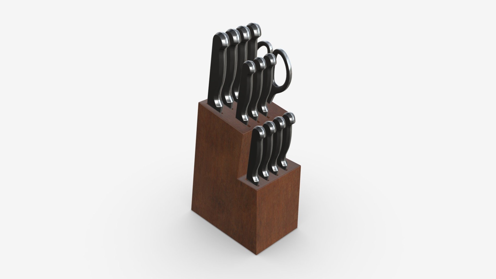 Kitchen knife stand - Buy Royalty Free 3D model by HQ3DMOD ...