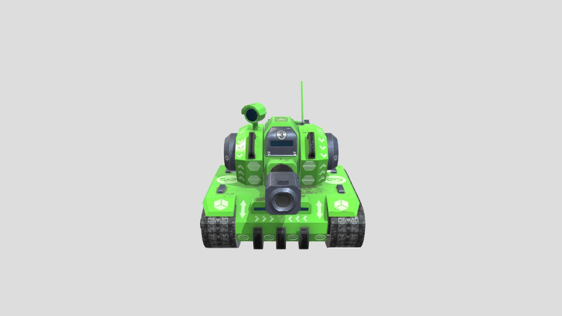 Tank Chibi Green - 3D model by Screaming Pie (@screamingpie) [1969791 ...