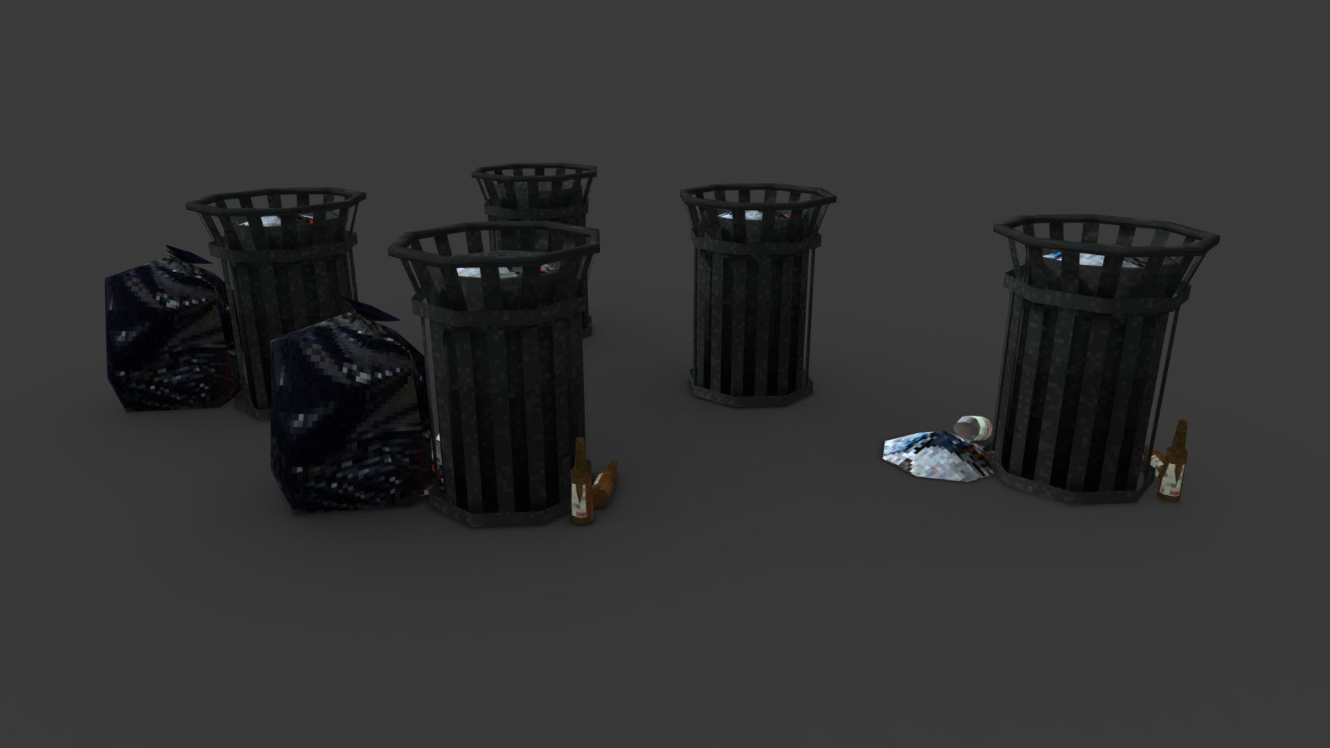 PSX Outdoor Trash Bin - 3D model by 7LAMPS (@7LAMPSco) [196a2d6 ...