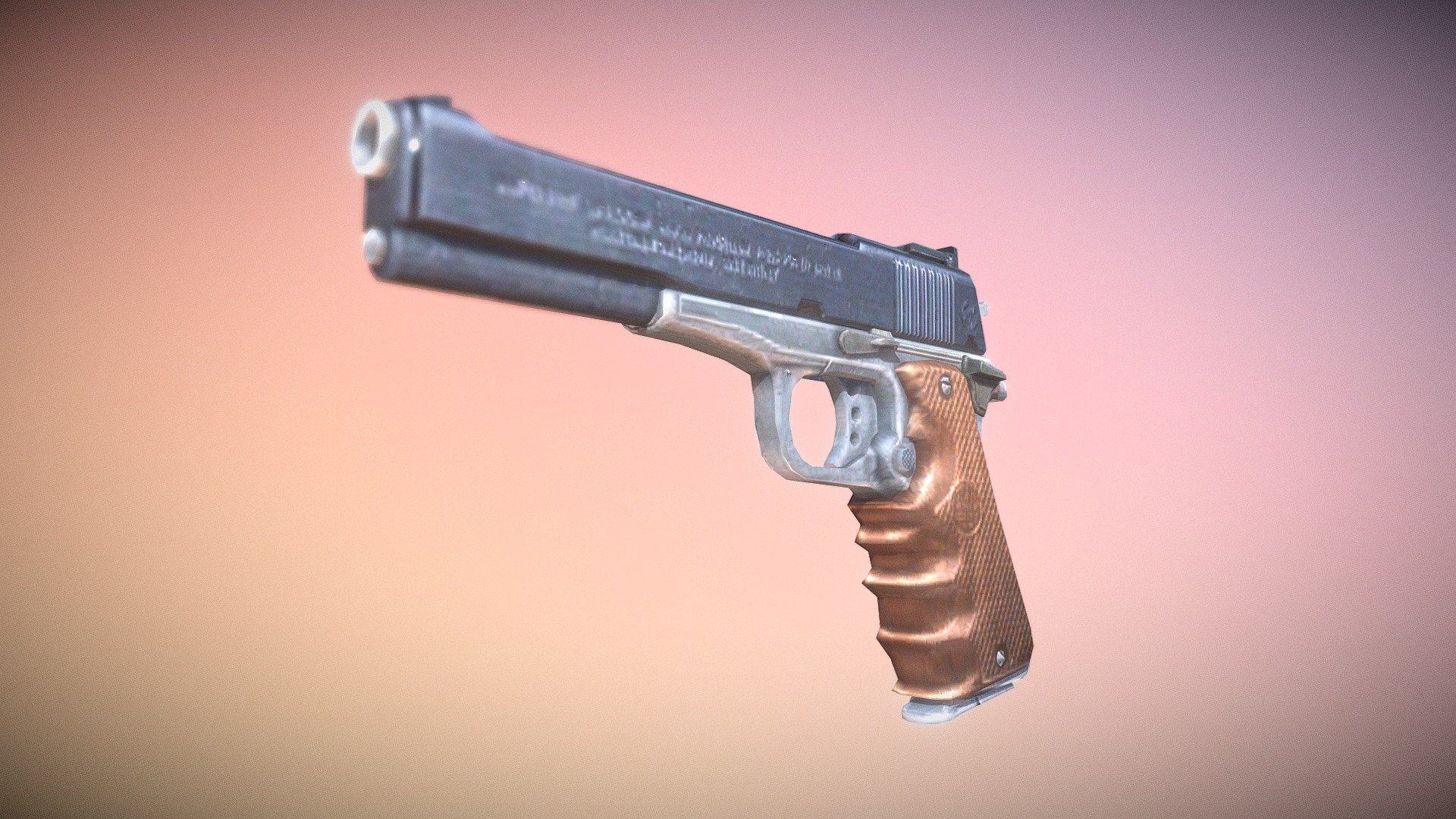 Handgun - Download Free 3D model by mittymeenee [196a35d] - Sketchfab