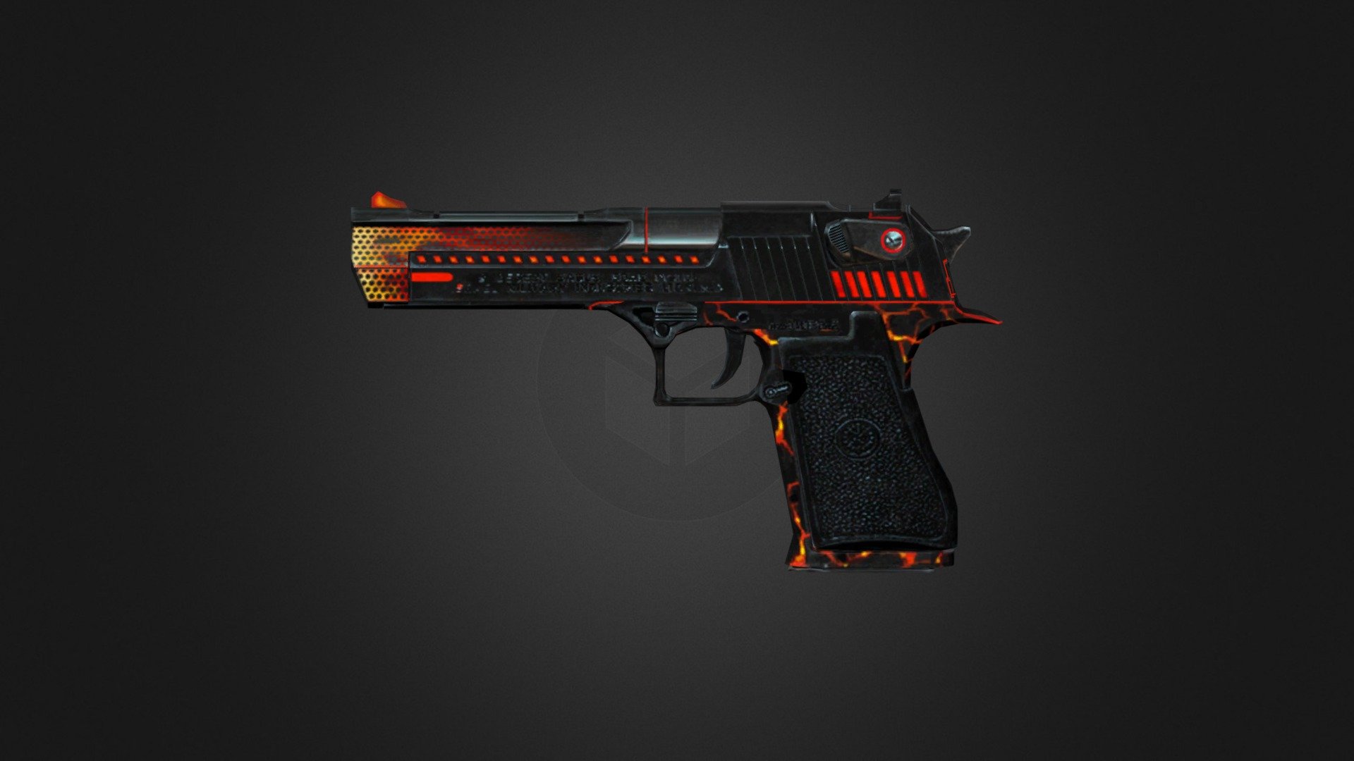 Deagle Black - 3D model by Dimac [196b0ec] - Sketchfab