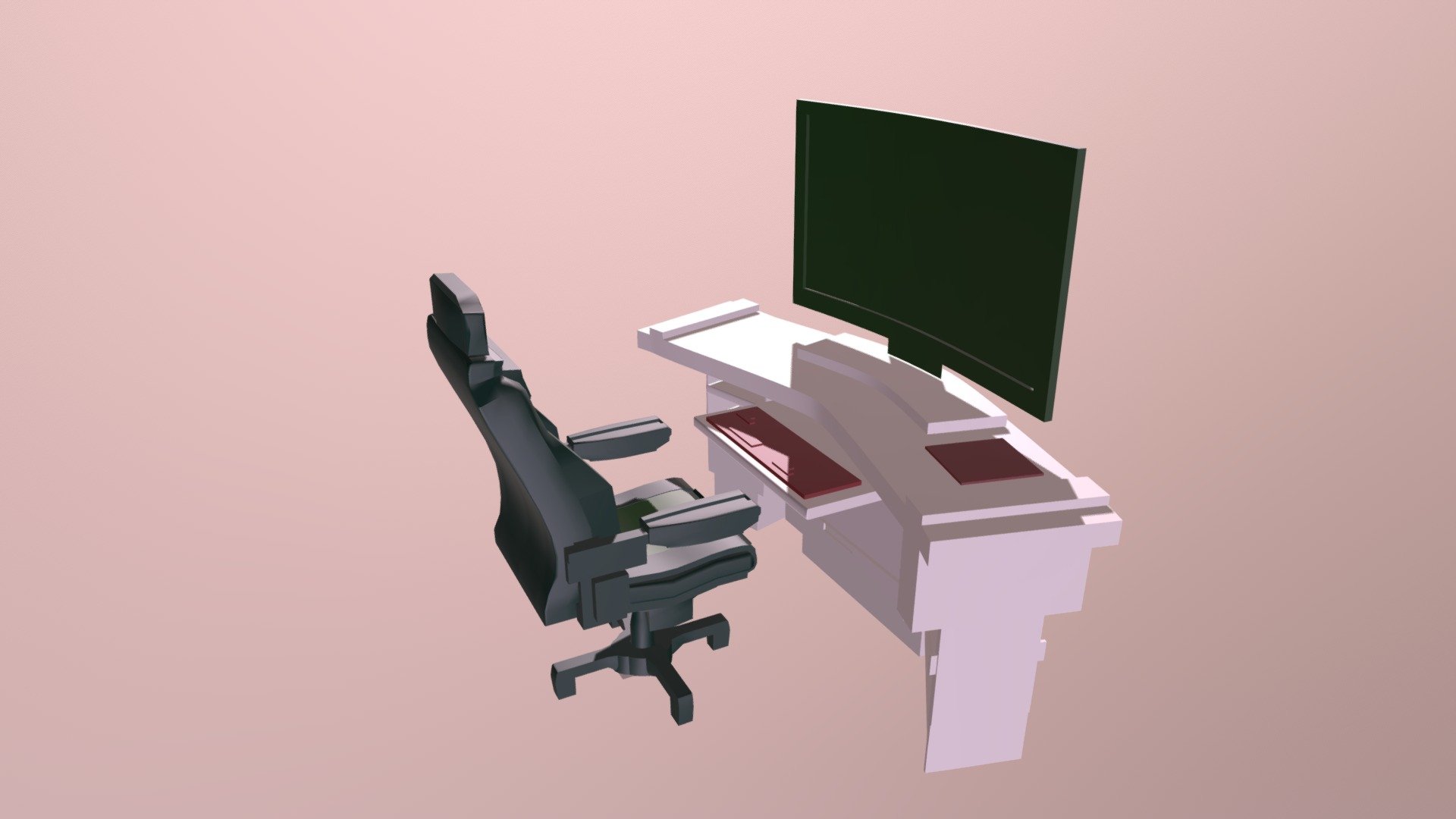 Gaming Set Up - 3D model by Caroline.X..Villarta [196b4d7] - Sketchfab