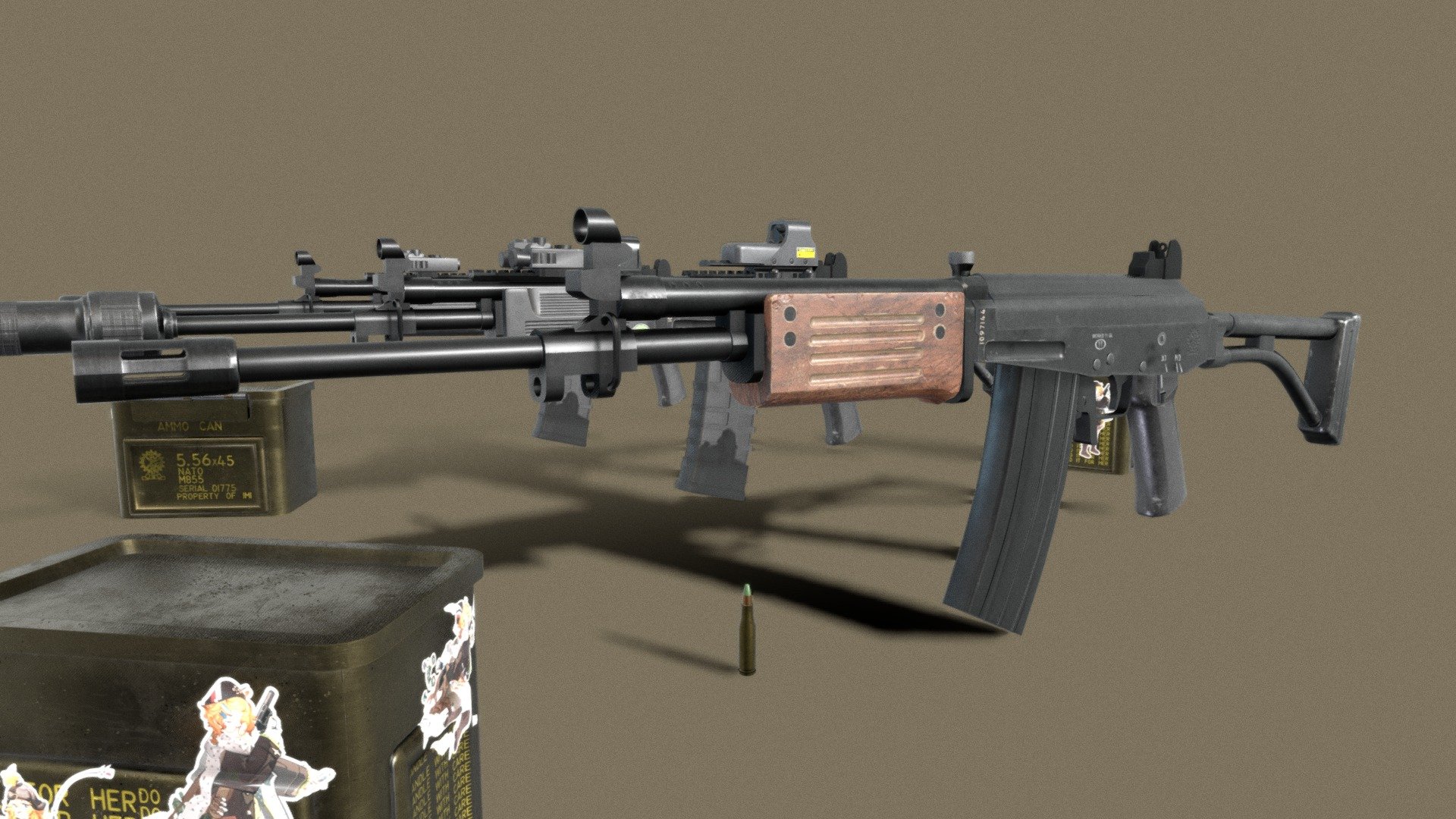Galil Model ARM - Download Free 3D model by kino (@linx_567) [196bbe8 ...