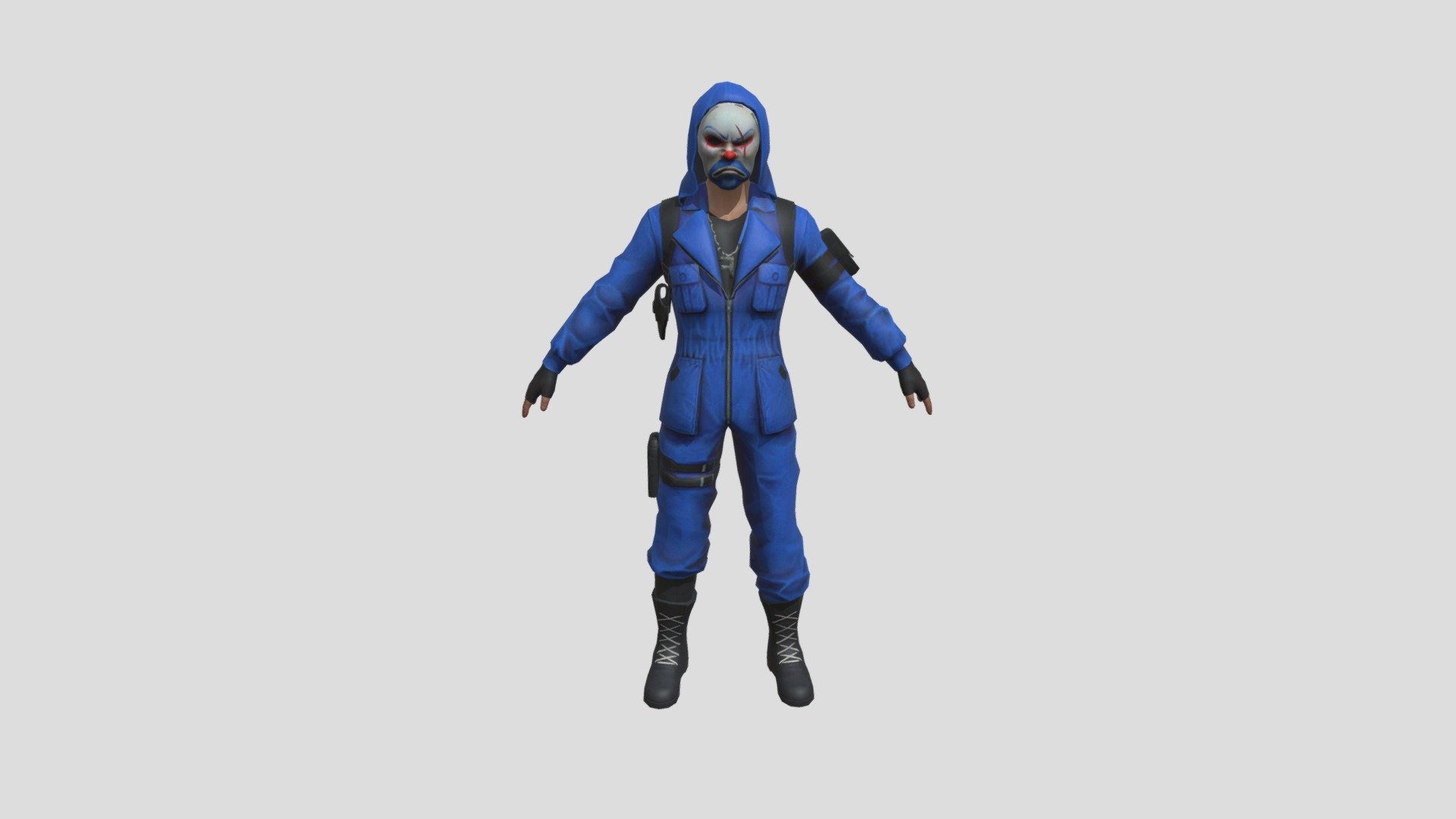 Freefire-blue-criminal-by-BOSS SHIVRAJ - 3D model by BOSS SHIVRAJ ...