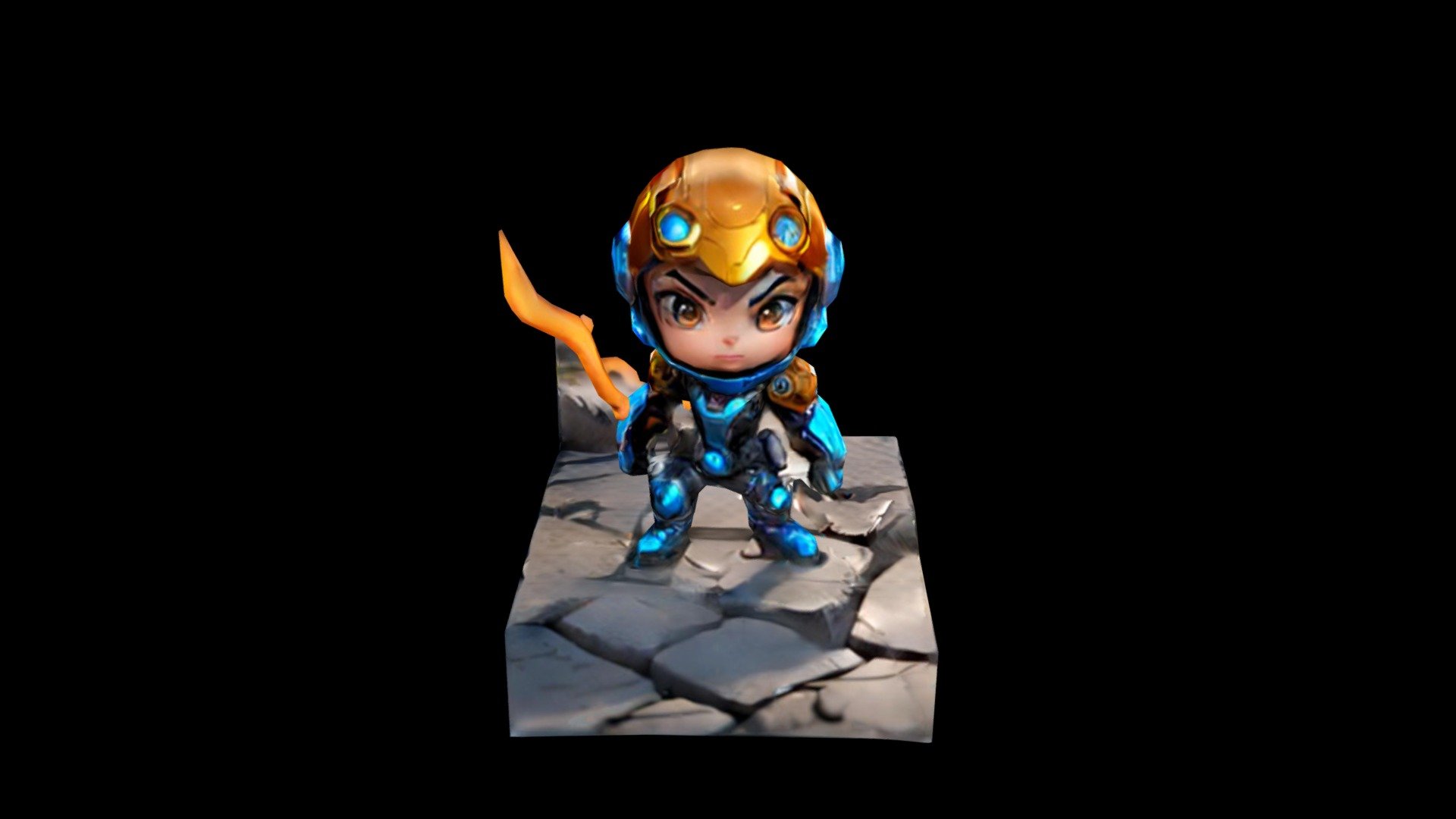 In the image, theres a chibi-style character dre - Download Free 3D ...