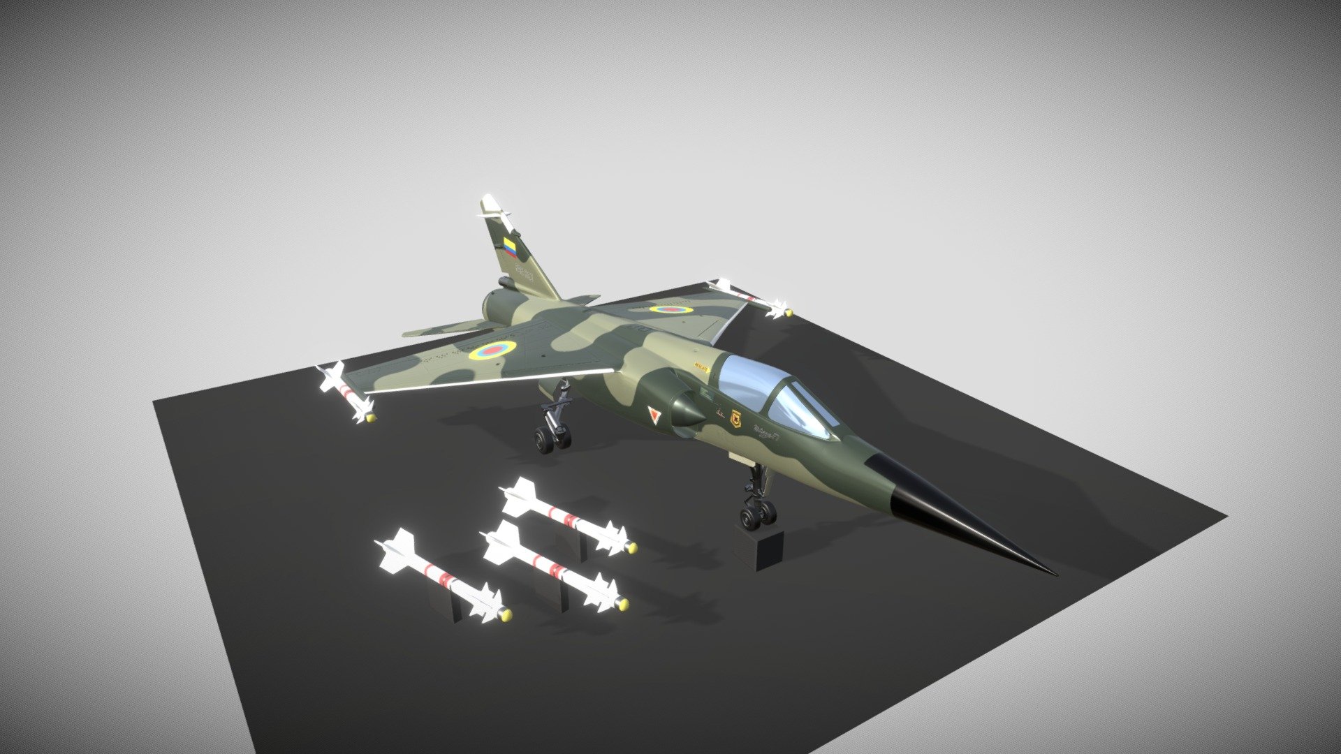 Mirage F1 Low - 3D model by Nico.Chavez [196f0dc] - Sketchfab
