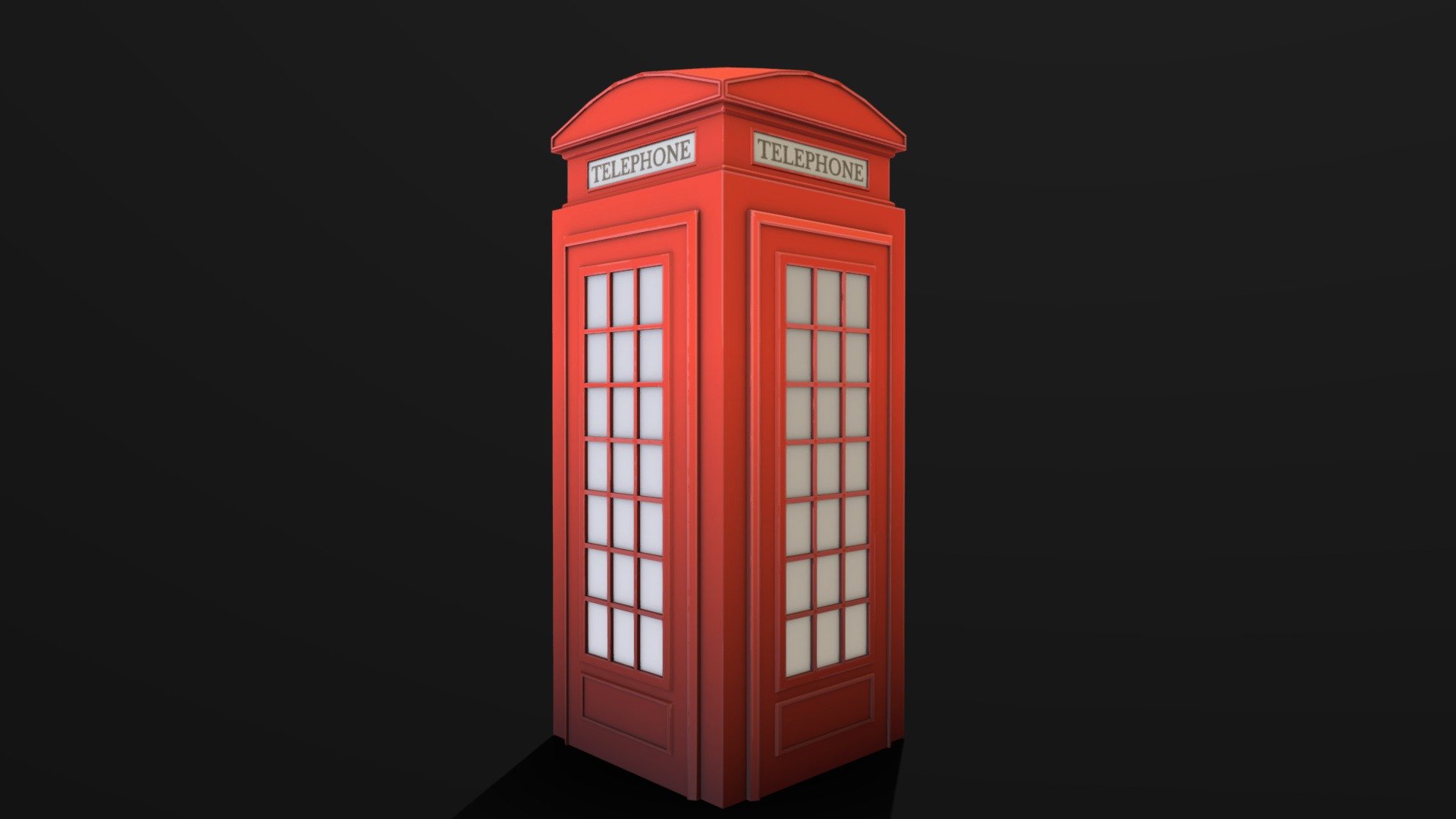 Stylised Telephone Box - 3D model by JackT (@ksvly) [1970f76] - Sketchfab